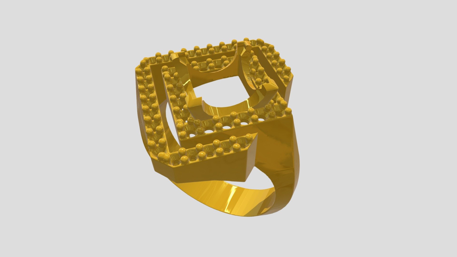 square ring with gems - Buy Royalty Free 3D model by ra.jewerlystudio ...