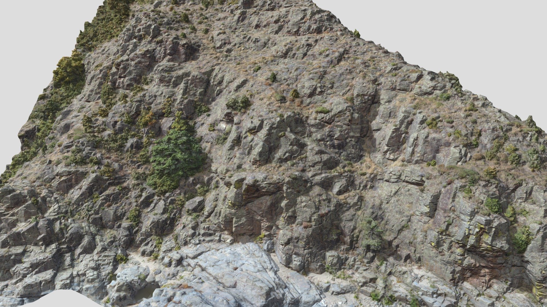 Big Mountain Cliff Rock Side Scan - Buy Royalty Free 3D model by Per's ...