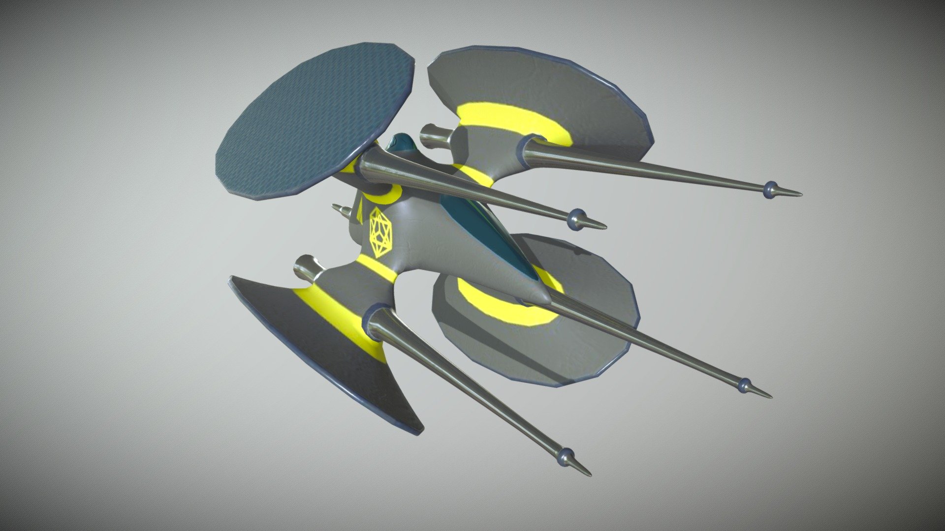 2-Man Fighter Space Jet - 3D model by dnallohleoj [6376dc4] - Sketchfab
