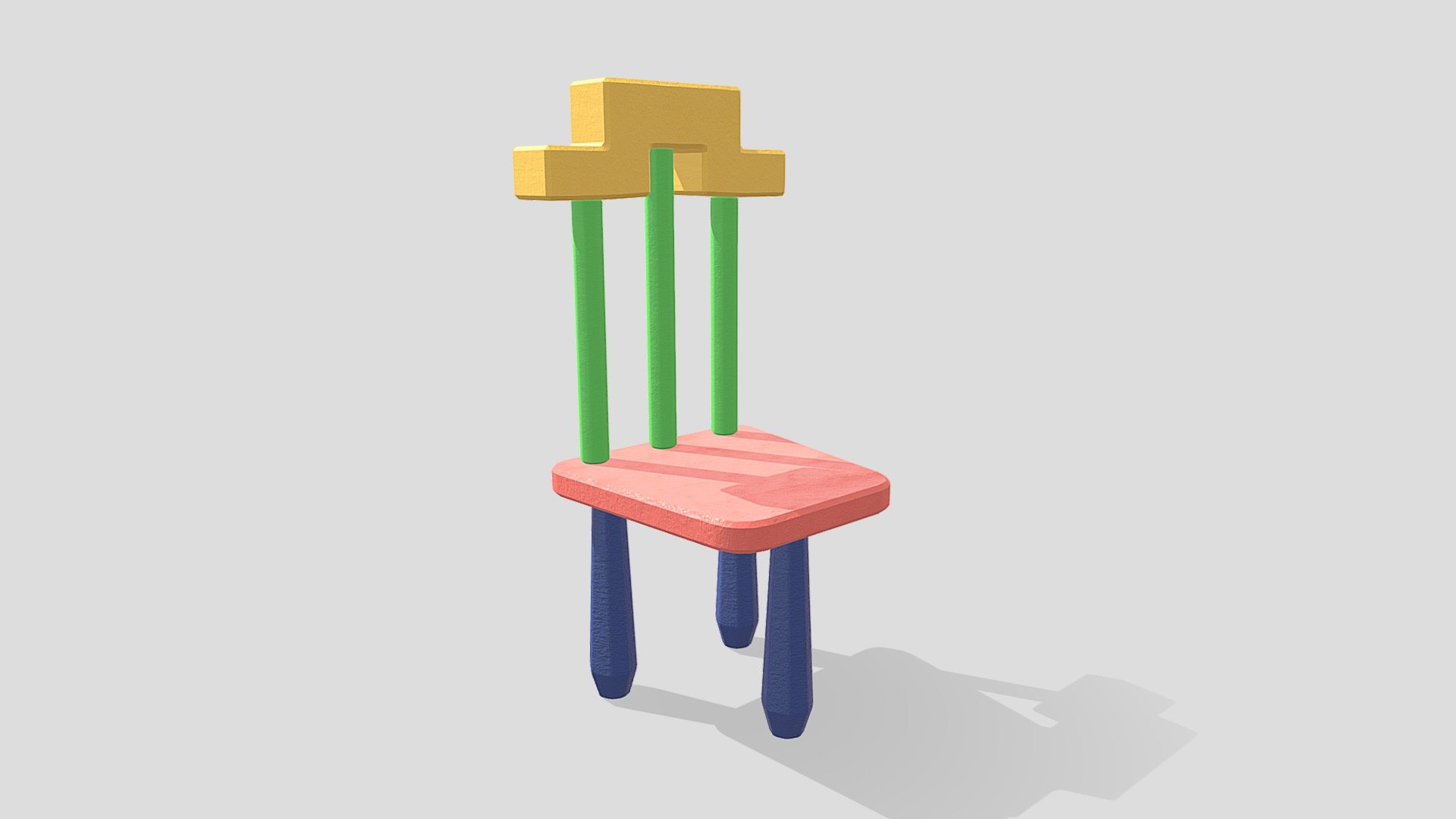 Odd Toy Chair - 3D model by SlyC00per [6377130] - Sketchfab