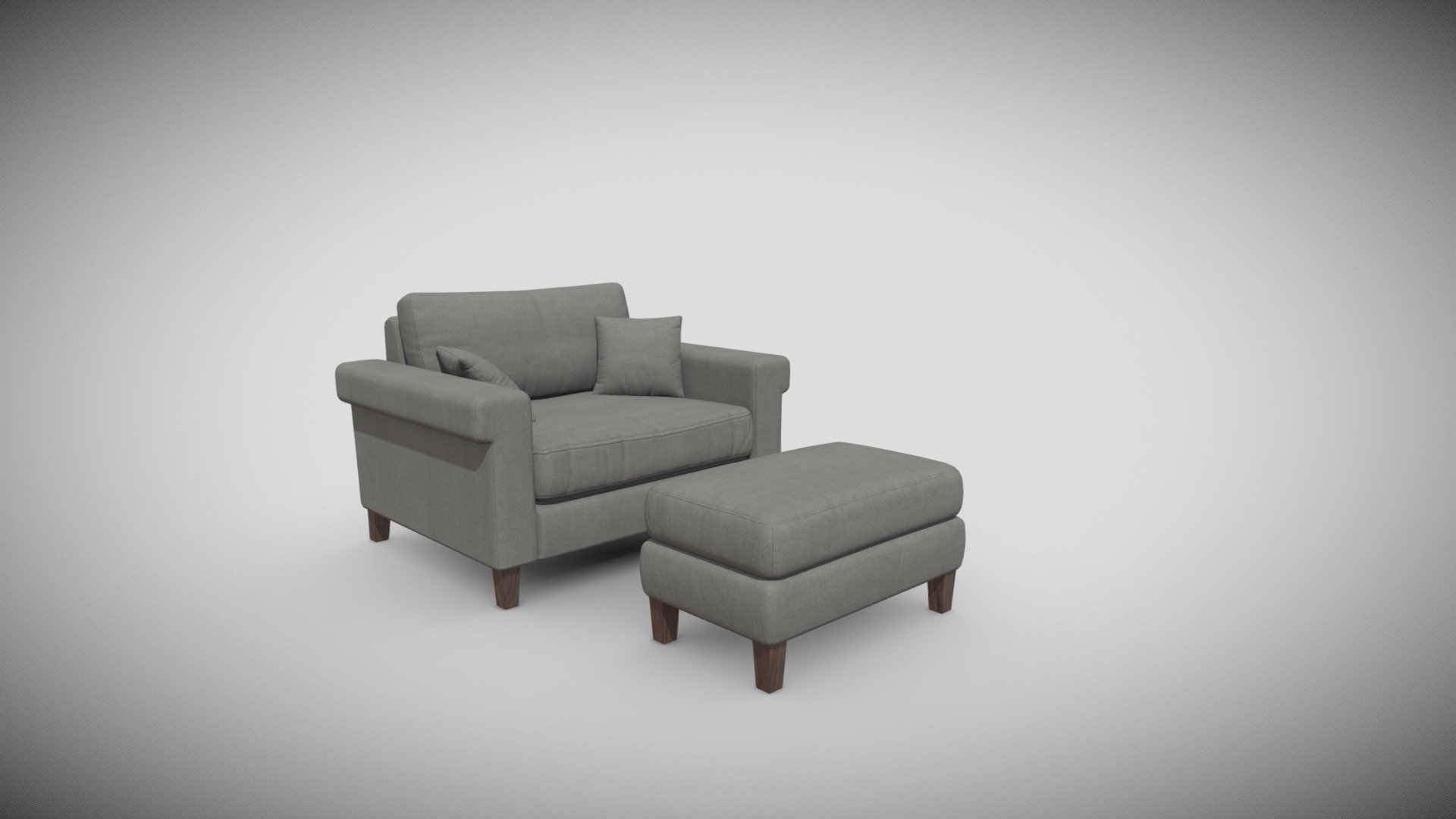 SKP 1P Sofa + Ottoman - Buy Royalty Free 3D model by architexture ...