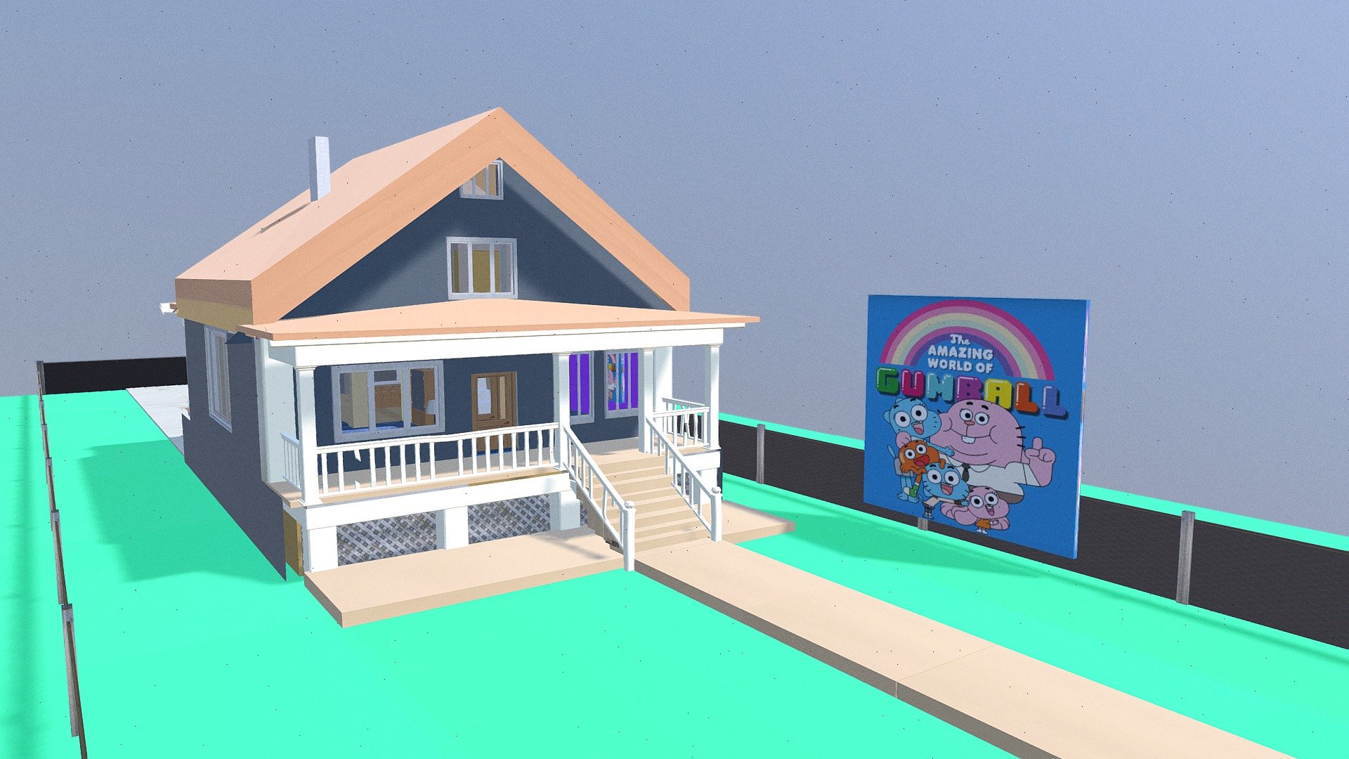 Wattersons Residence Final with interior - Download Free 3D model by ...