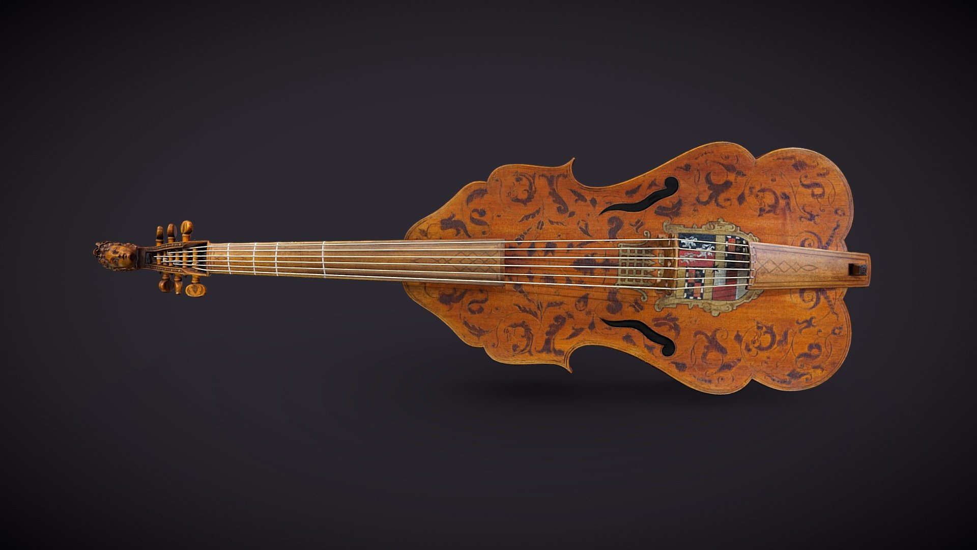 Bass Viol - WA 1939.23 (Ash.05) - 3D model by ThinkSee3D [637ebe0] - Sketchfab
