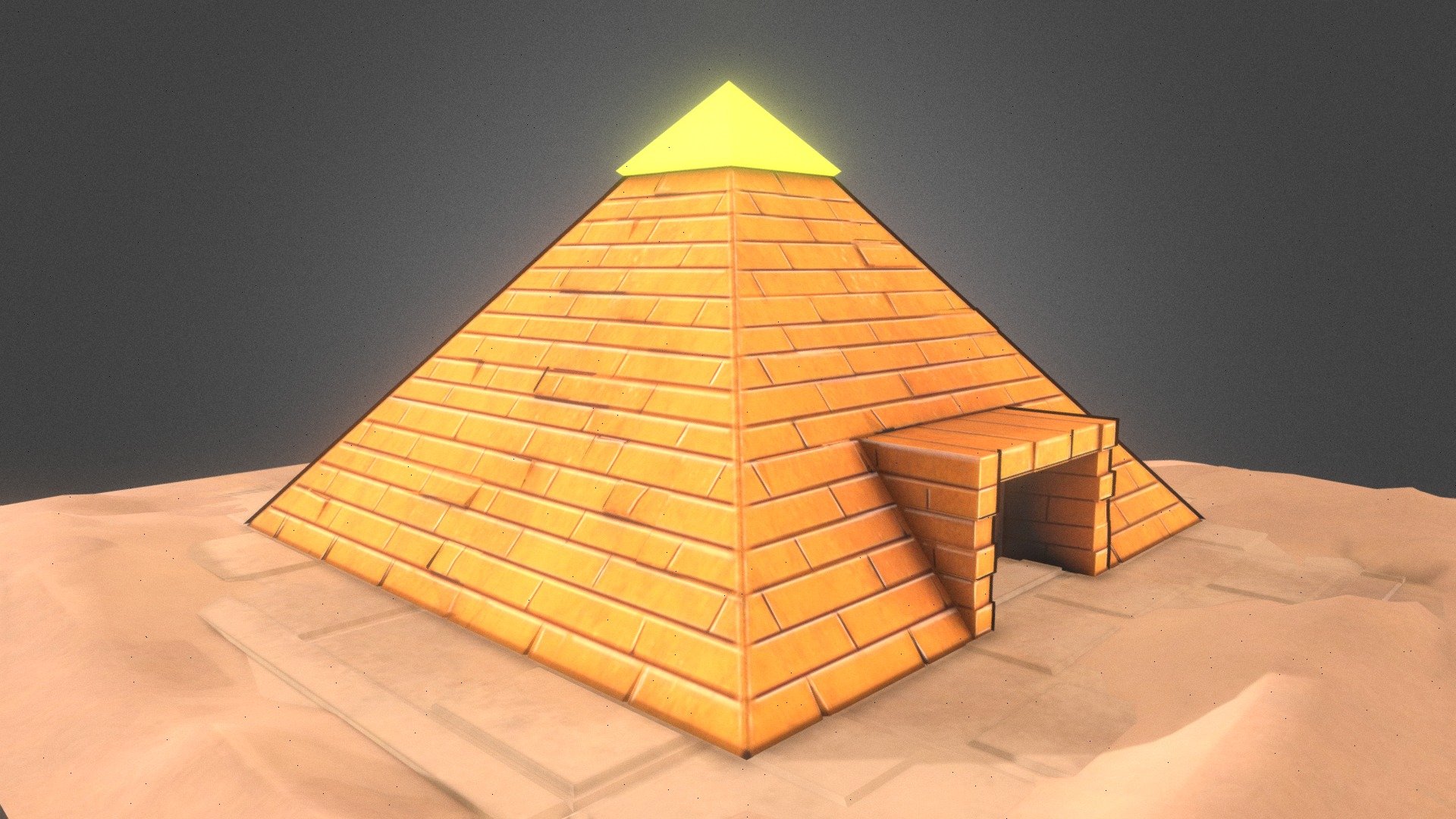 Pyramid Exterior | Escape Room - 3D model by Low Poly Models ...