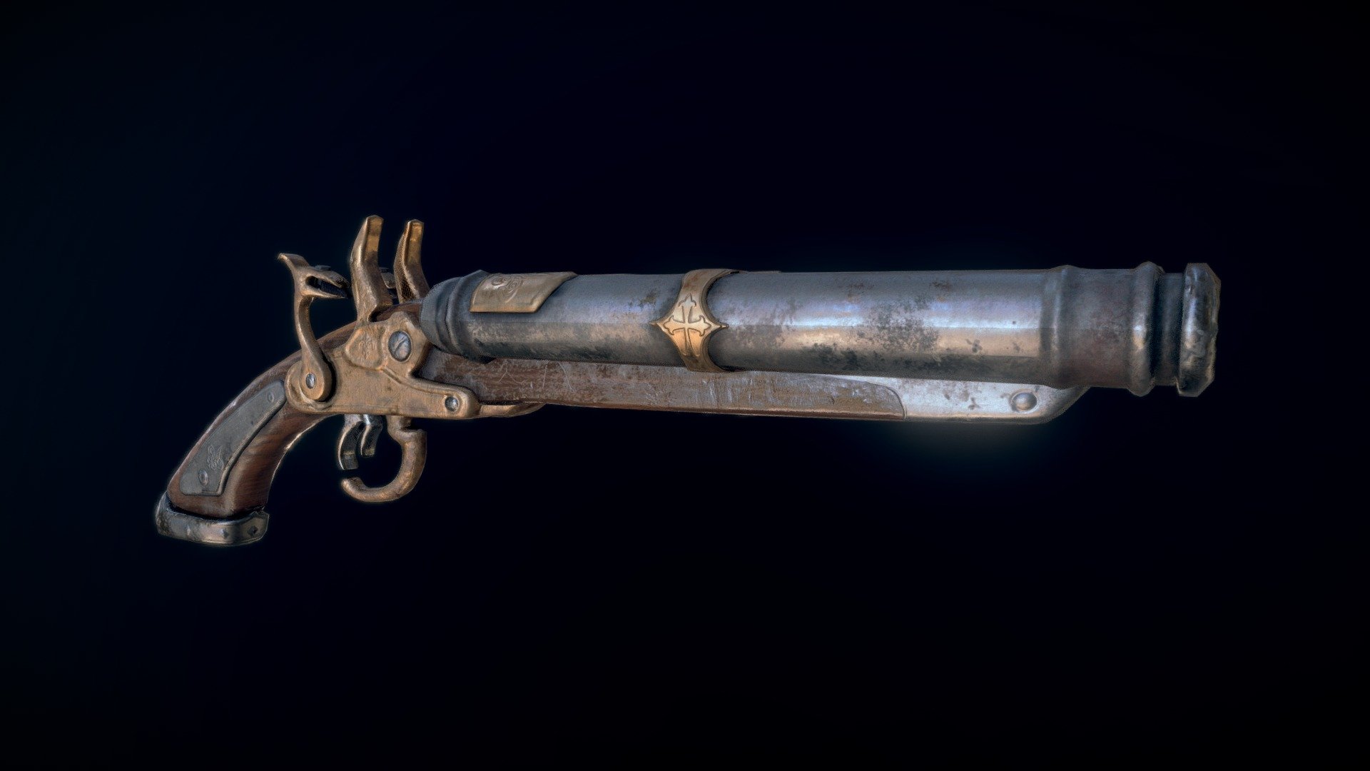 Musket Gun - 3D model by RussellMayer [6380b1c] - Sketchfab