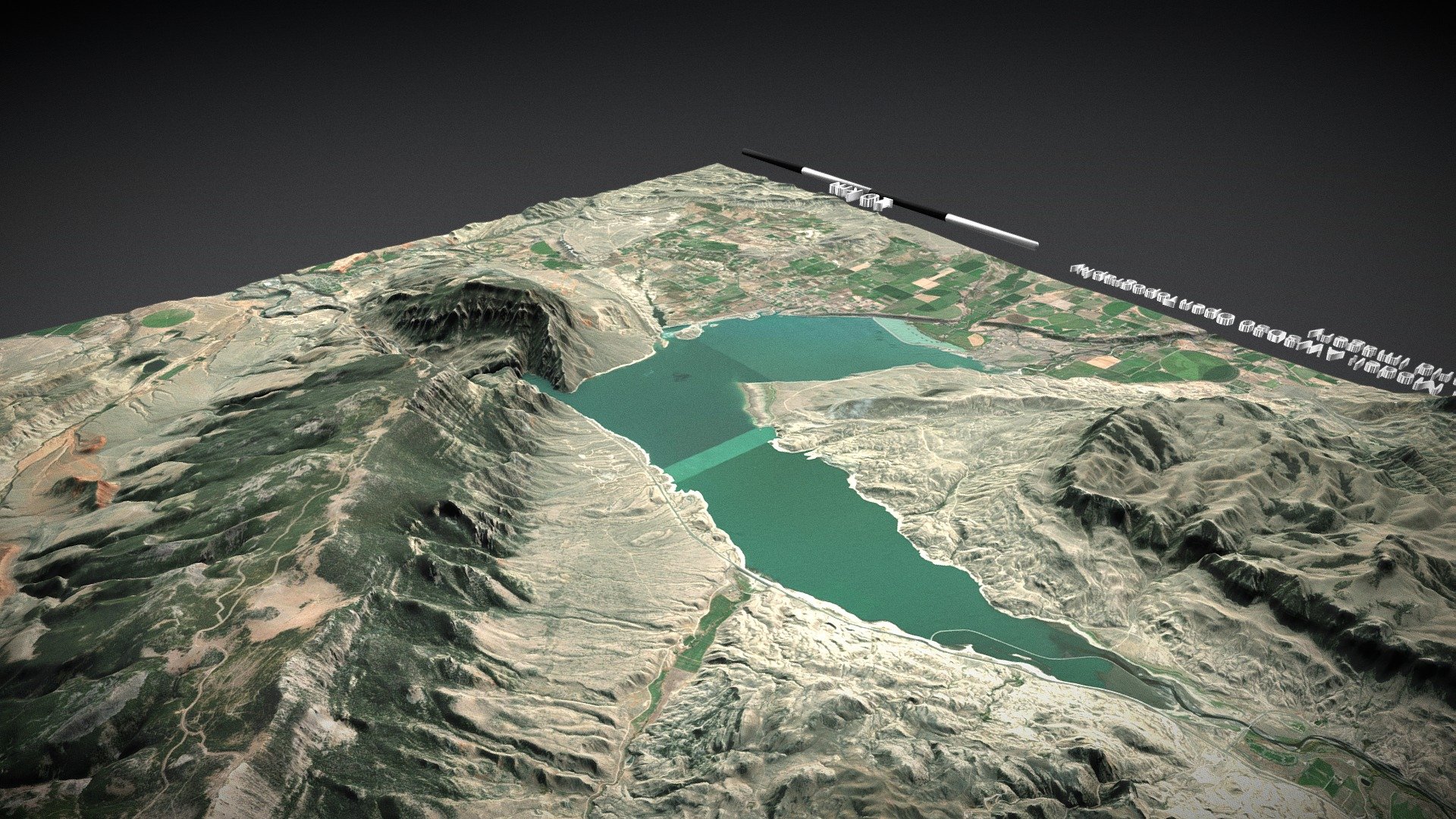 Buffalo Bill dam and reservoir, WY, USA (x2) - Download Free 3D model ...