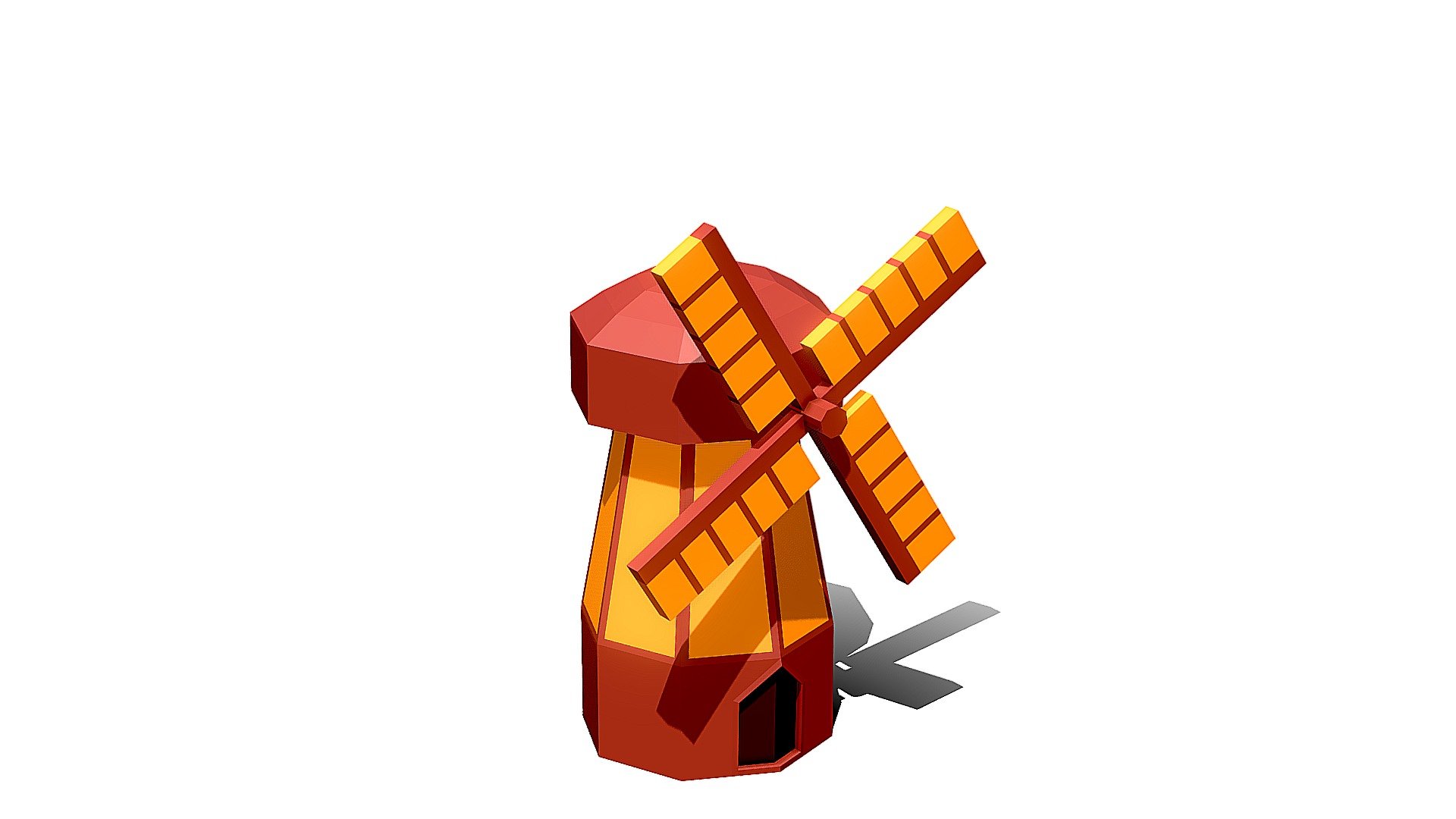 Lowpoly Windmill - Animated - Download Free 3D model by RaphaelaMarques ...