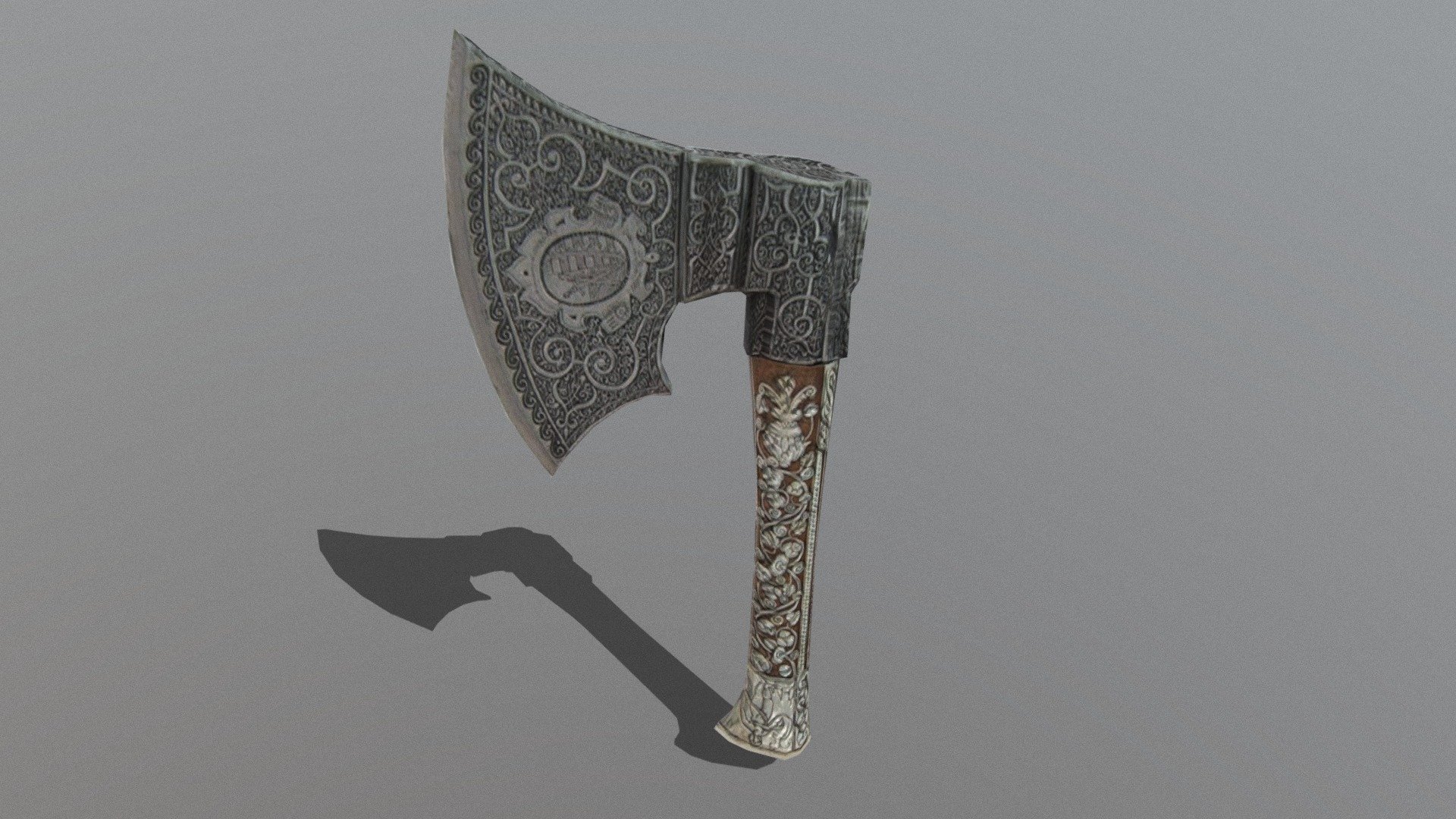 Ornate German Hand Axe. by Peter Farell | Download free STL model ...
