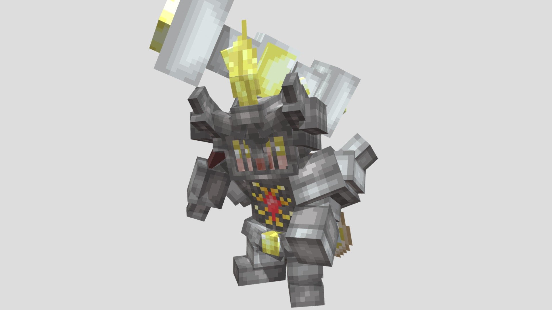 Captain Yellow :: Minecraft - 3D model by Gama05 [638668e] - Sketchfab