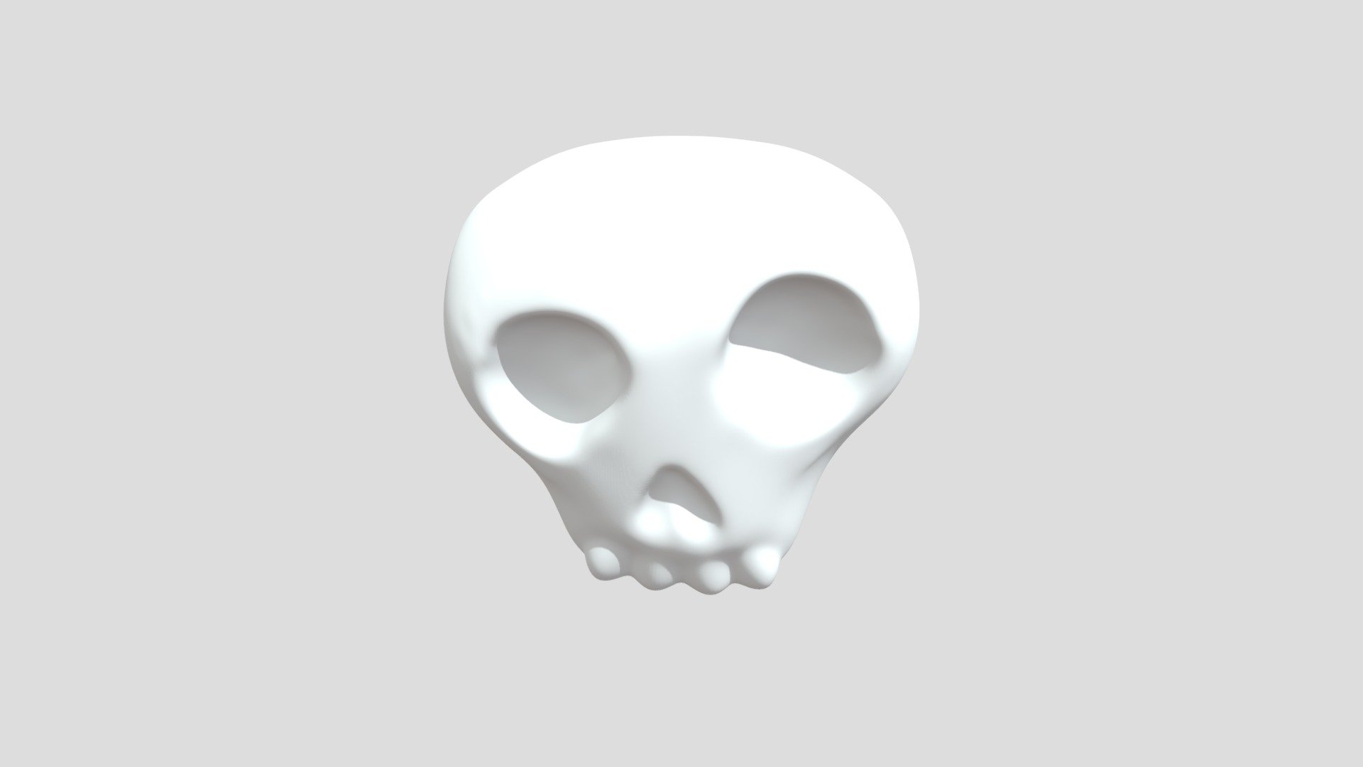 Stylized skull 2 - Download Free 3D model by Sierra_Wild [63882a9 ...
