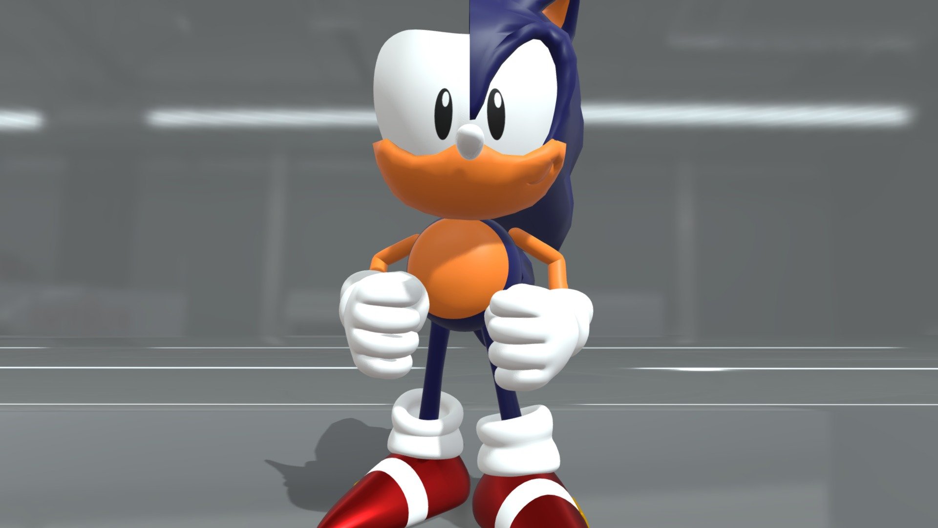 Classic Sonic JP - 3D model by Zalgo (@leah.sc2209) [638b609] - Sketchfab