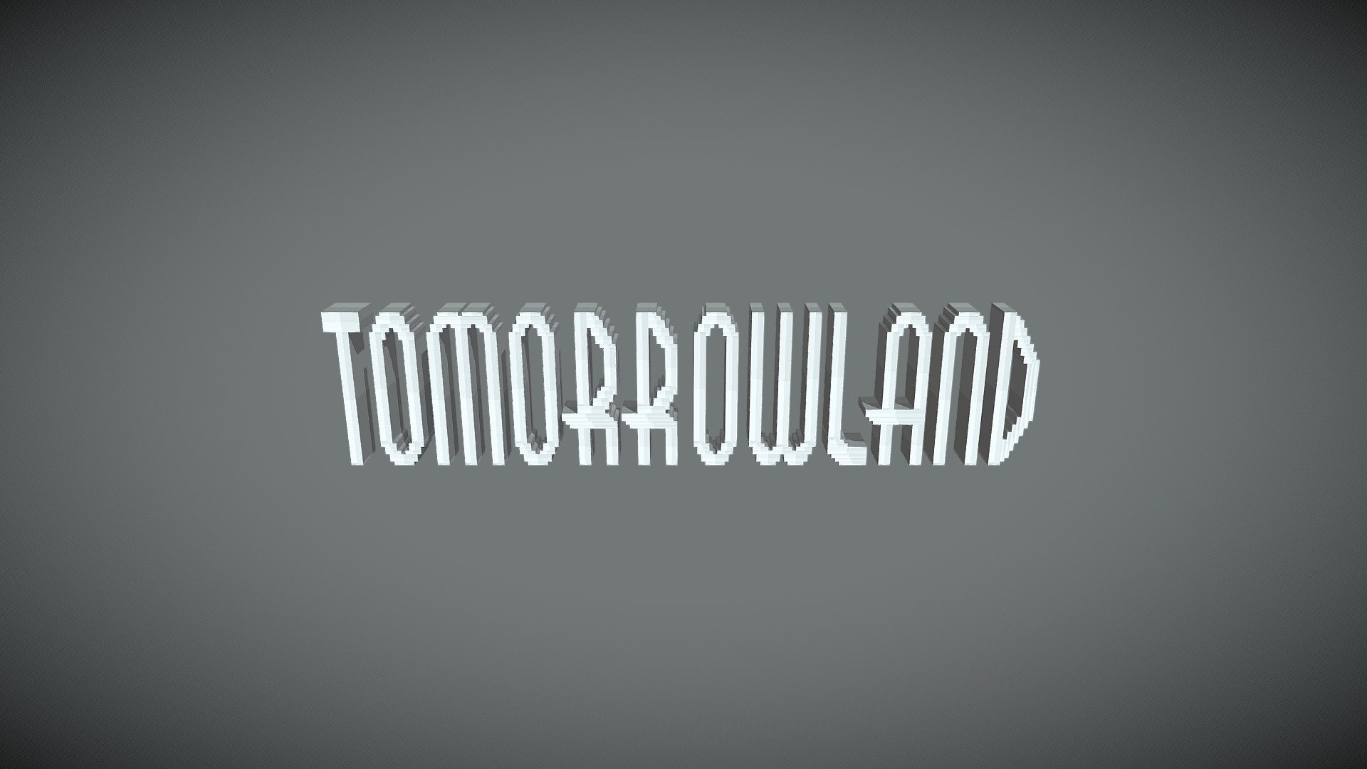 Disney World Disneyland Tomorrowland Land Sign - 3D model by Electro3d ...
