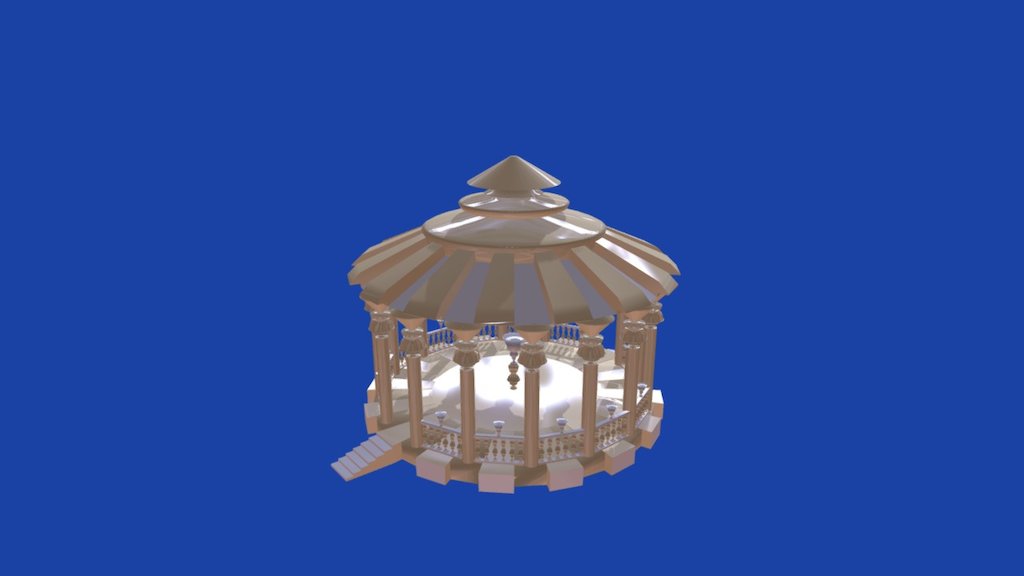 Rotunda In Gold - 3D model by VRVG studio 3D ( Viktor Riazanov Video ...
