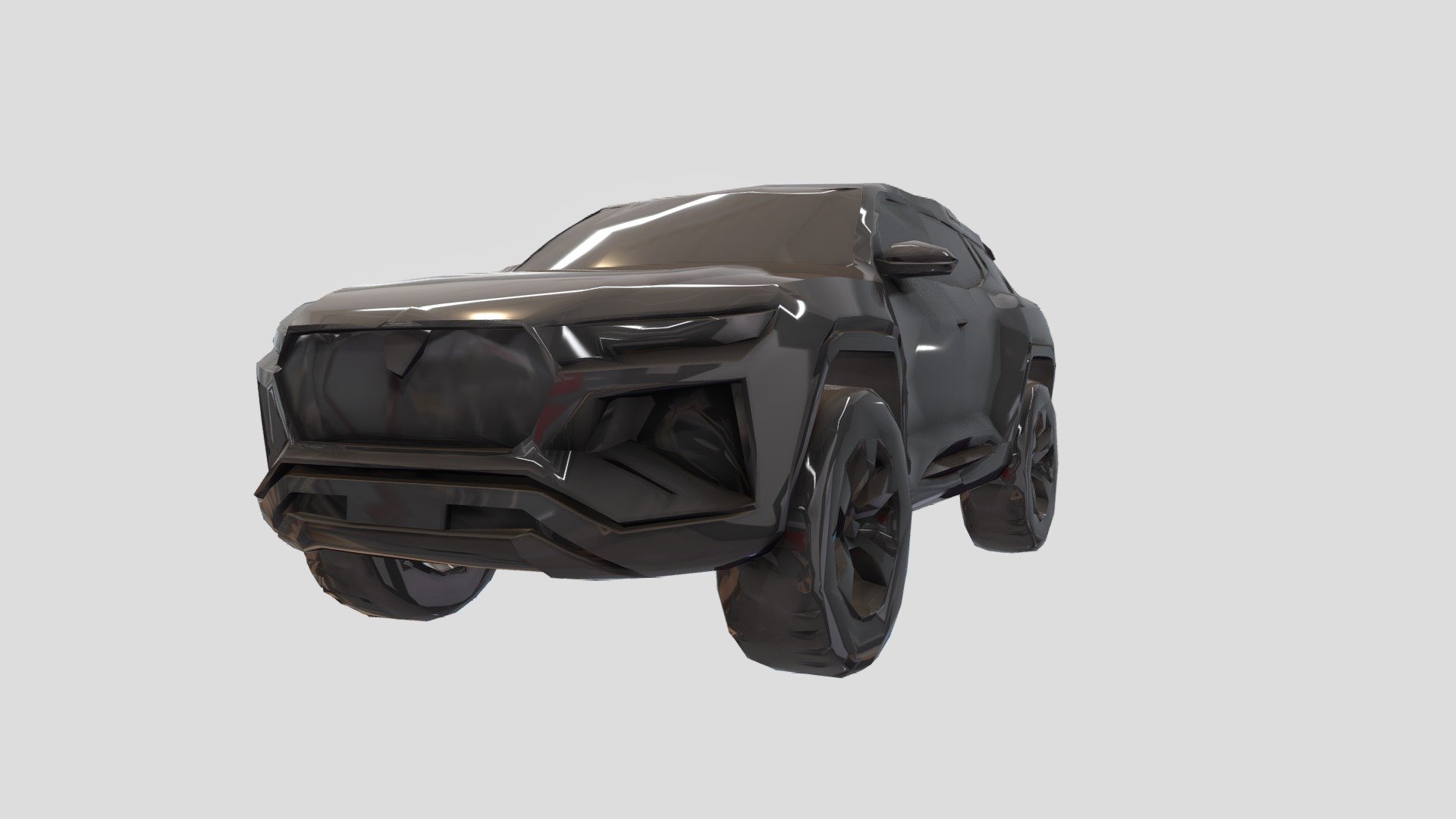 Modern silver SUV vehicle - Download Free 3D model by GNC Studio ...