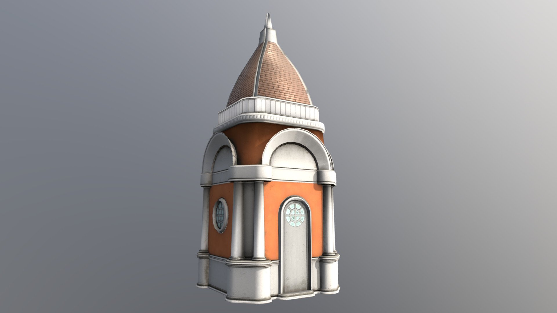 Turret house_LP - Download Free 3D model by Evgeniya Lenda ...
