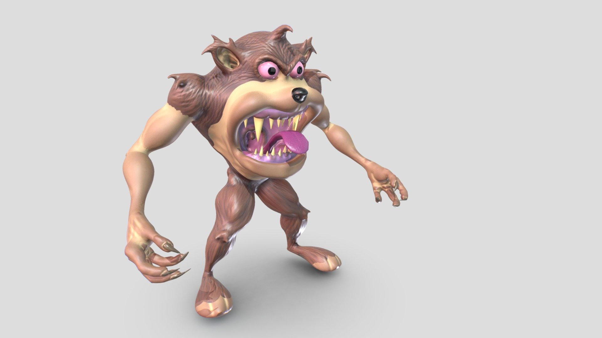 Bad gym Tazmanian Devil - 3D model by leonimatik [638e3a4] - Sketchfab