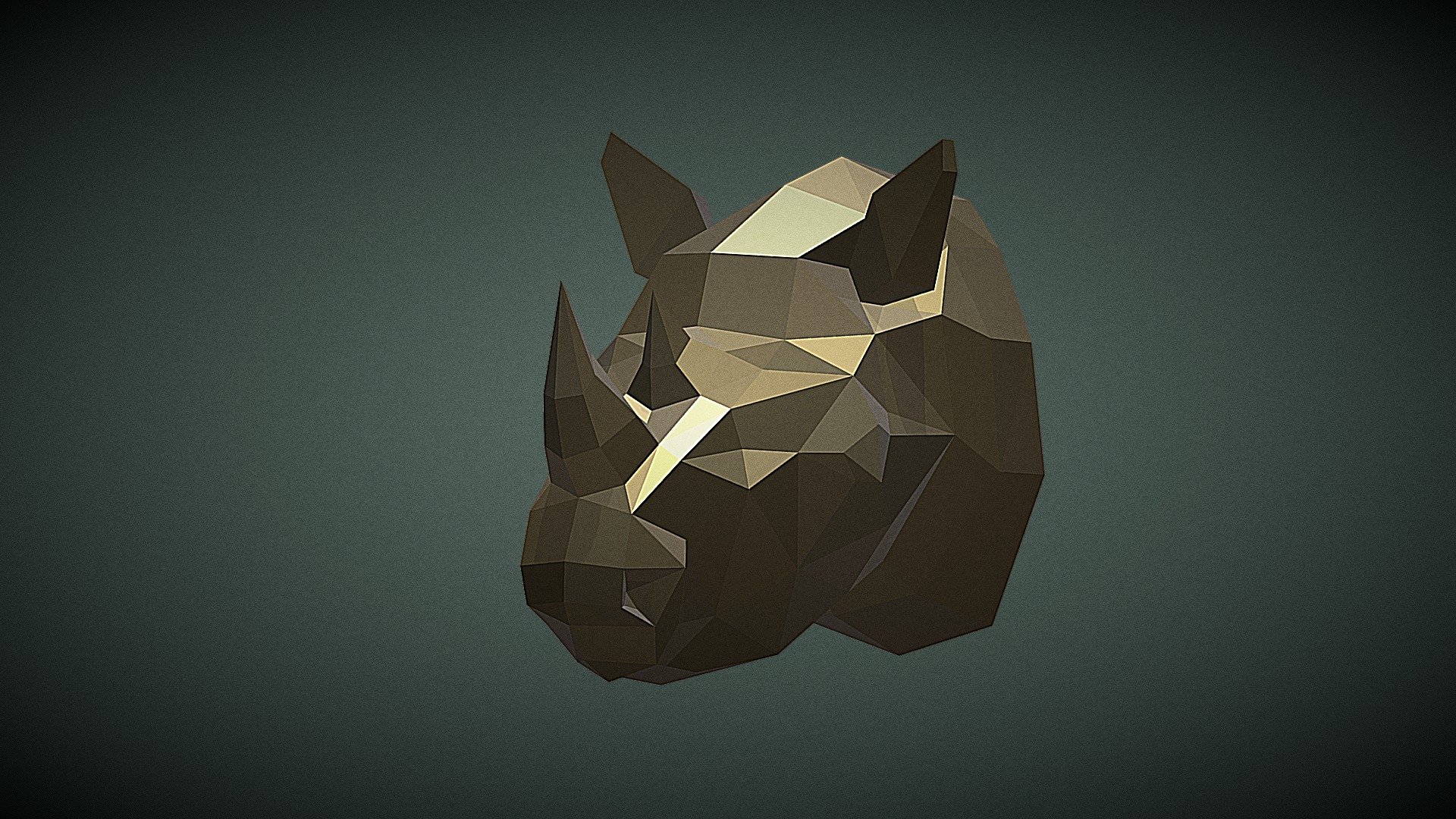Low Poly Rhino Mask - Download Free 3D model by verovero (@veroverofab ...