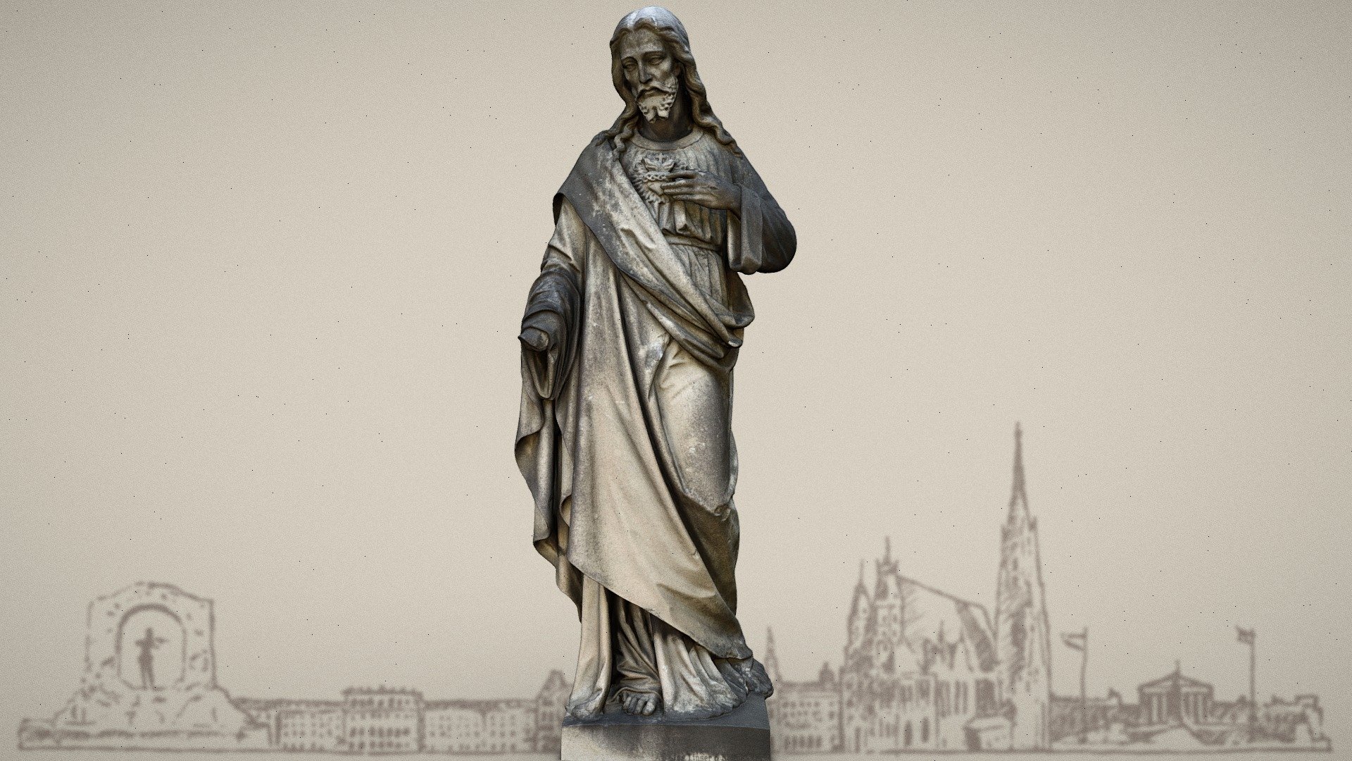 Grabfigur - Download Free 3D model by noe-3d.at (@www.noe-3d.at) [63910cd] - Sketchfab