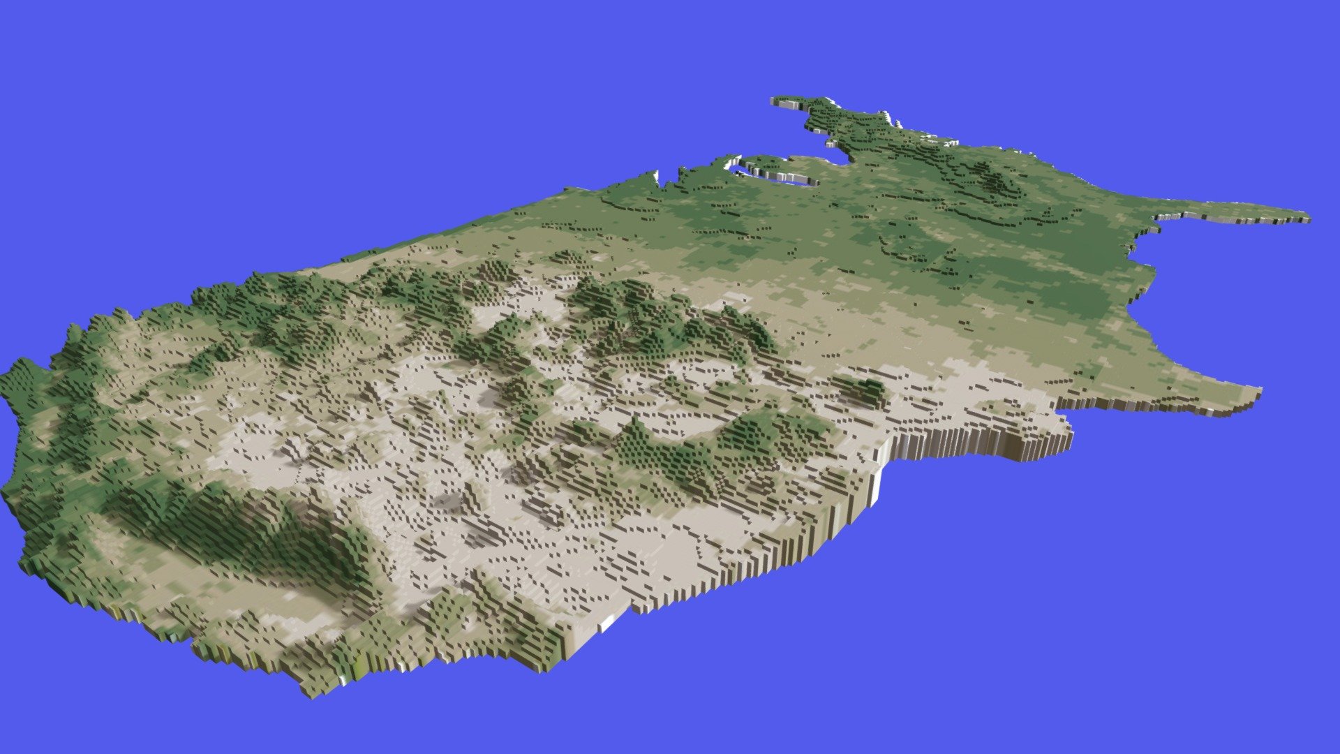 Minecraft America - 3D model by X&Y&Z (@franz.wessels) [639322b ...