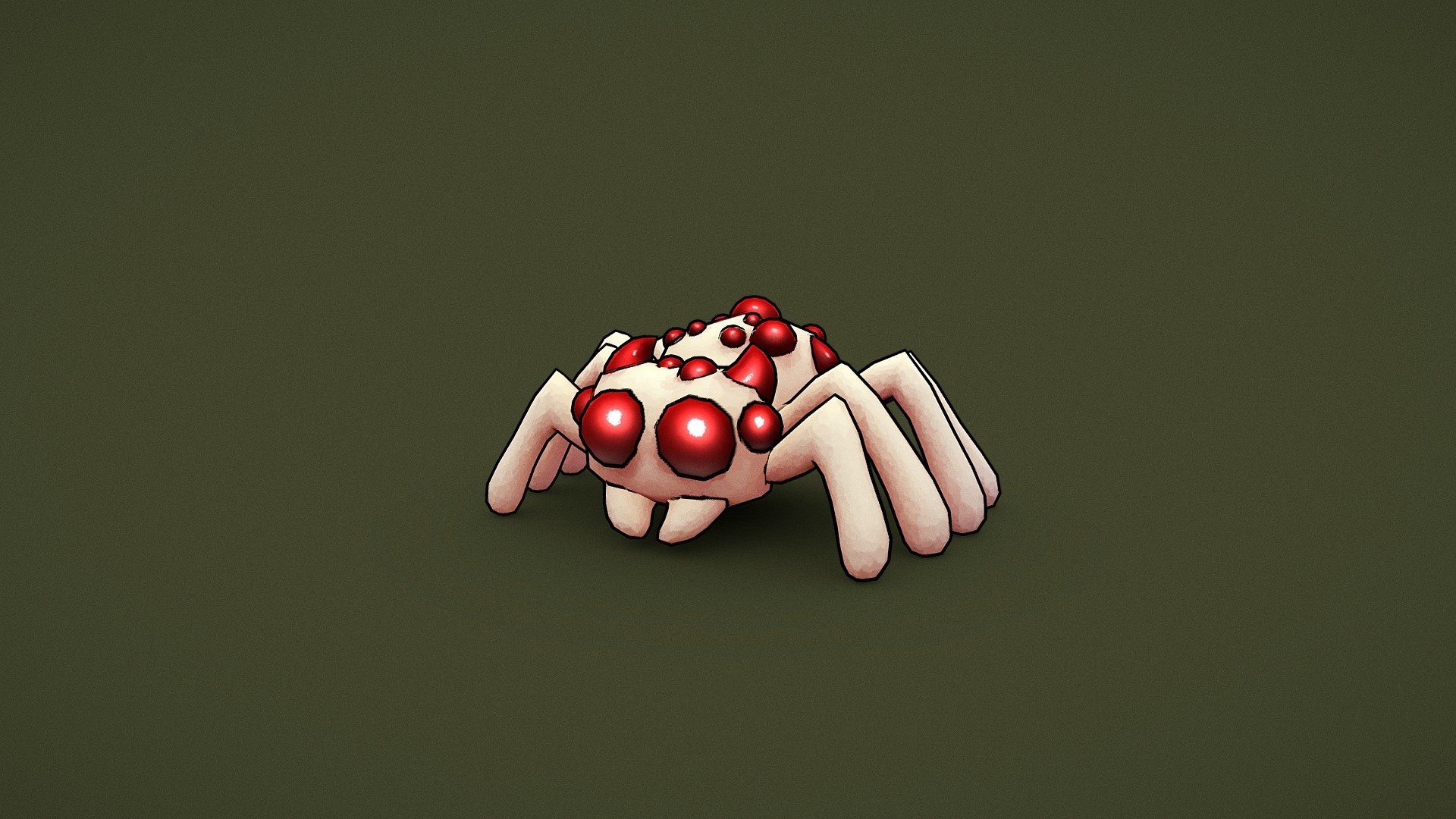 Demonic Mushroom Spider - 3D model by erin! (@arokma) [6393338] - Sketchfab