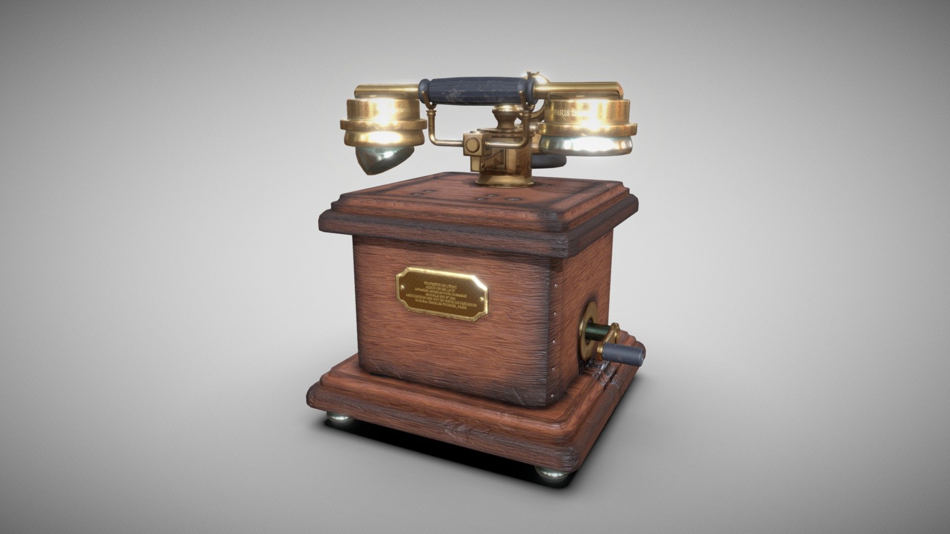 1911's French Telephone - High Poly - 3D model by gariba.png [6397288 ...