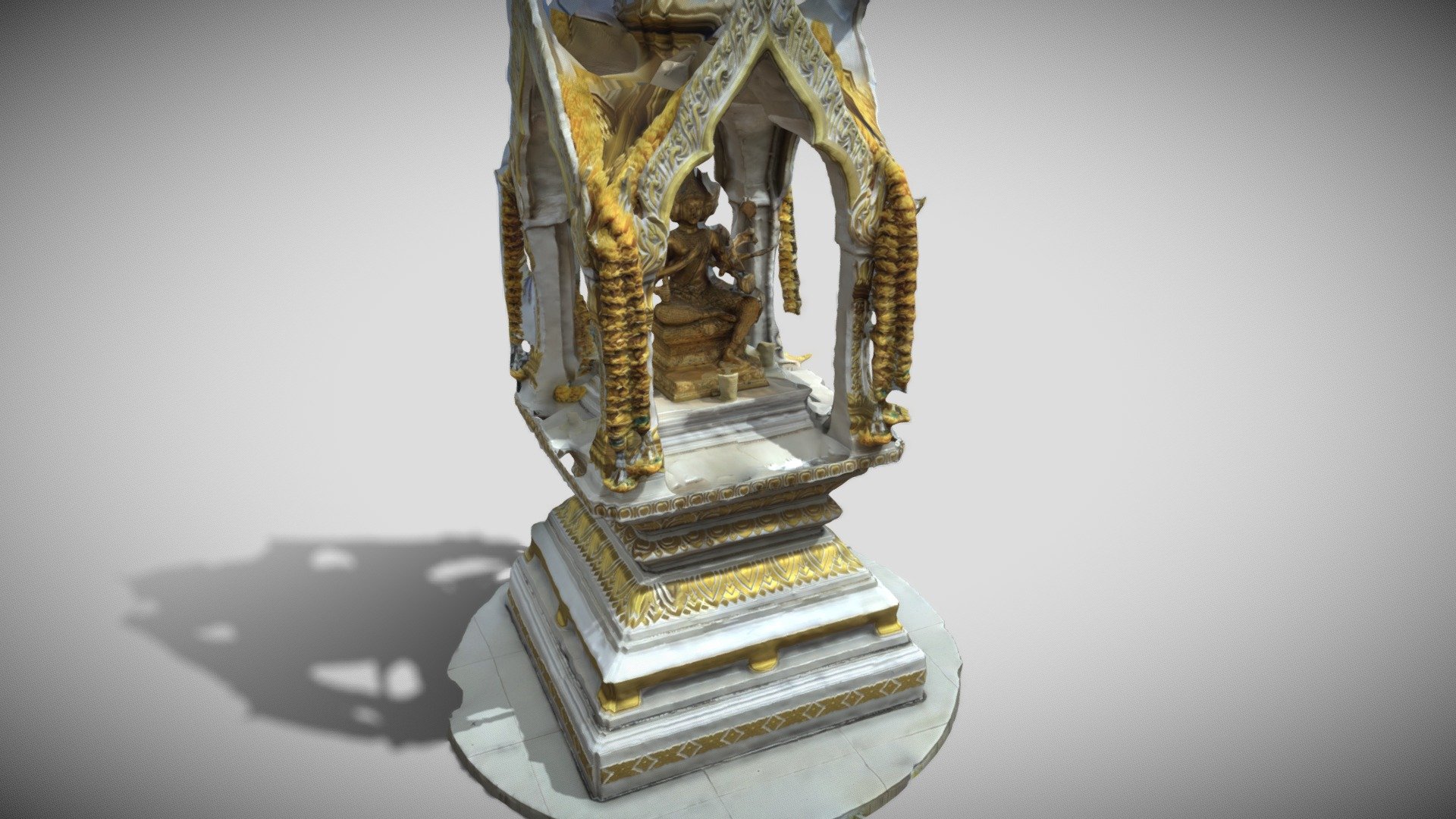 193-ST- Brahma Statue (พระพรหม) 4 - Buy Royalty Free 3D model by ...