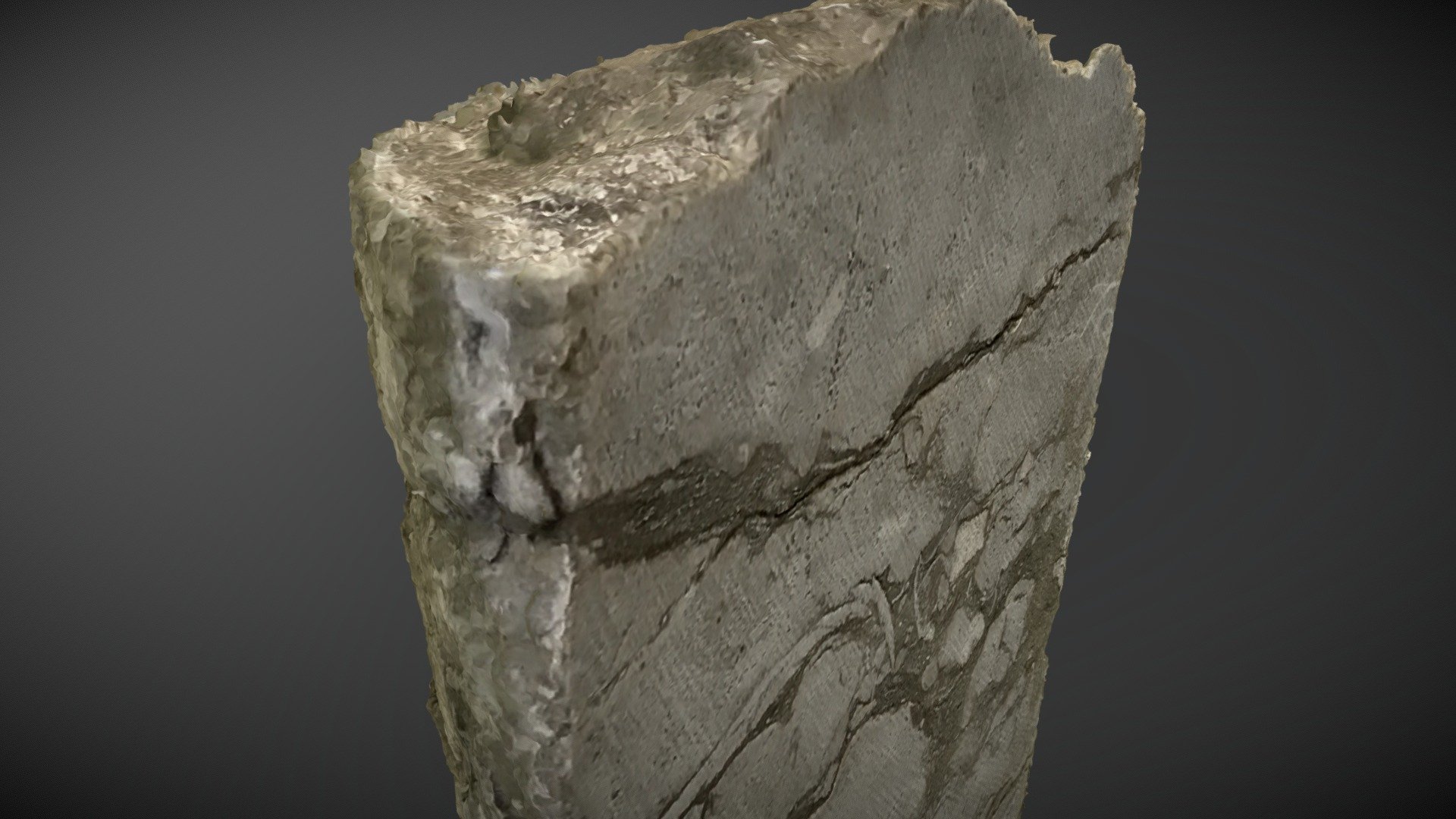 Devonian Contact - Slabbed Core - 3D model by GeoWes [639c089] - Sketchfab