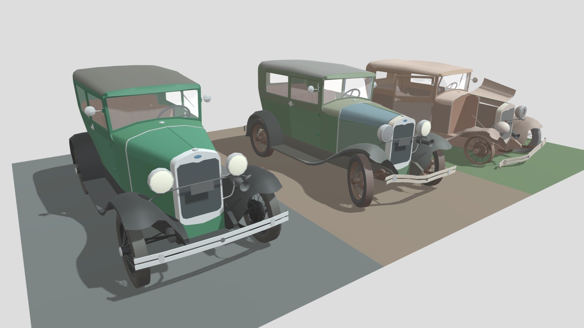 ford 3 versions fixed - Download Free 3D model by John_Constantine ...