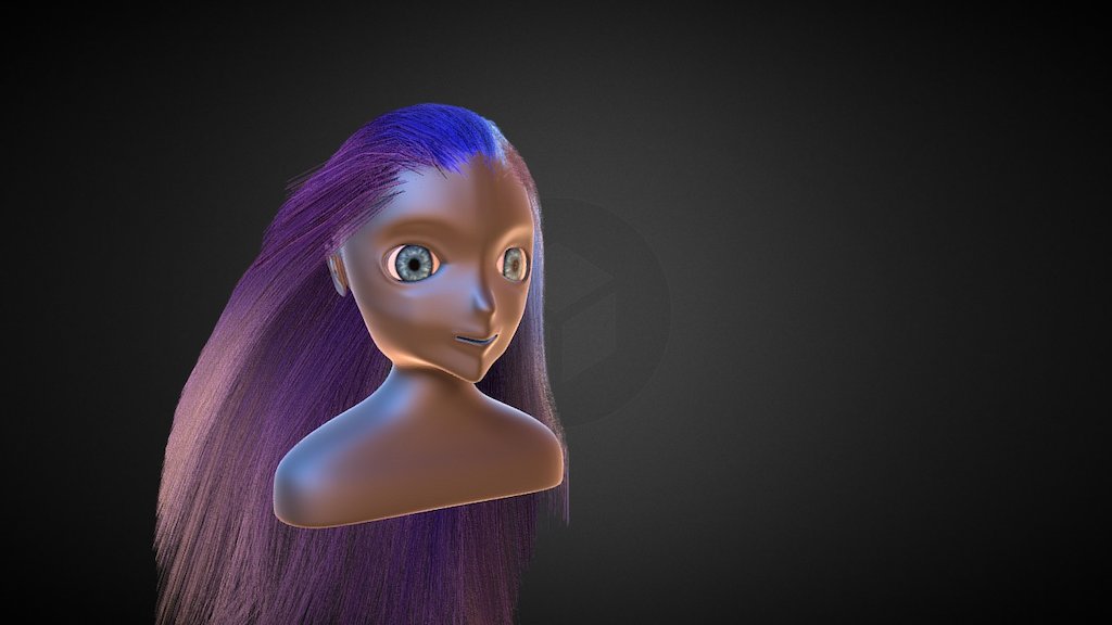 Anime Head - 3D model by zmage [63a2214] - Sketchfab