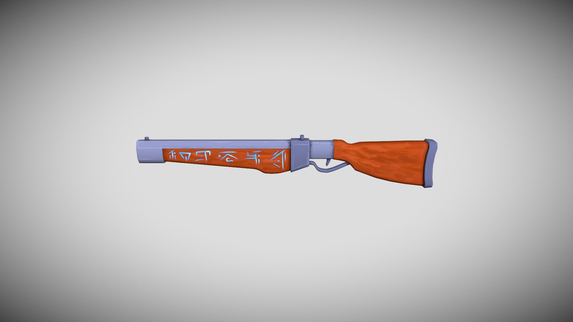 Handpainted Magic Rifle - 3D model by aljubicic [63a2f0d] - Sketchfab