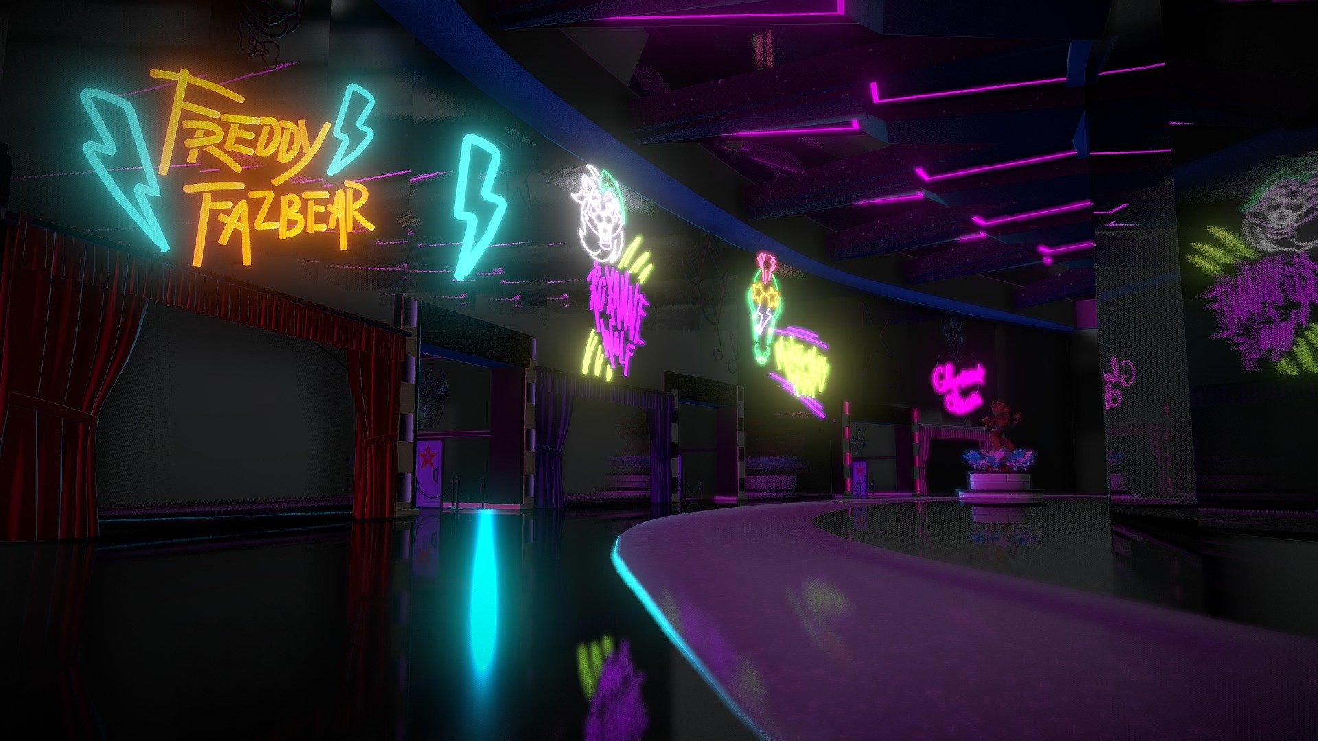 Fnaf Sb Rock Star Row - Download Free 3D model by skylajade69 [63a366d ...