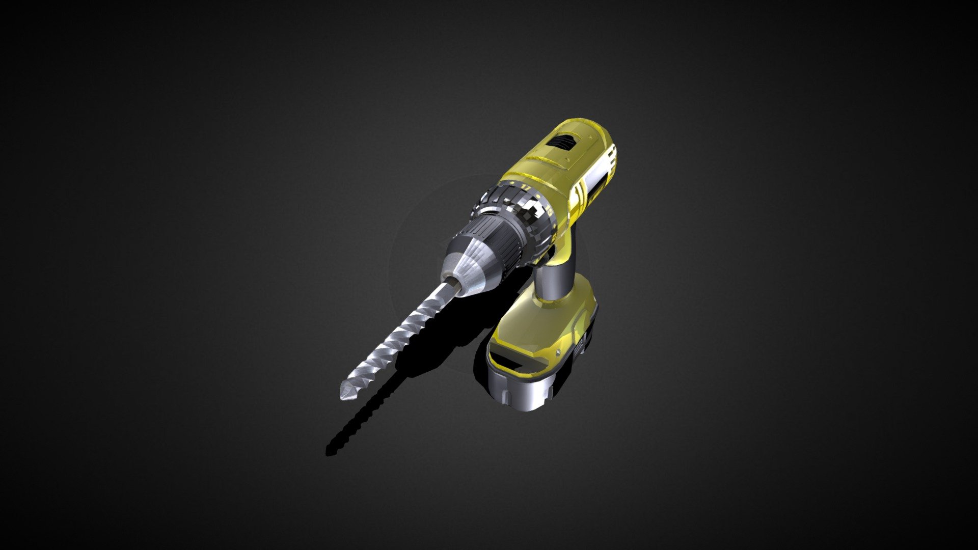Drill Machine 3d Model - 3D model by vipin kumar (@vashu) [63a6213 ...