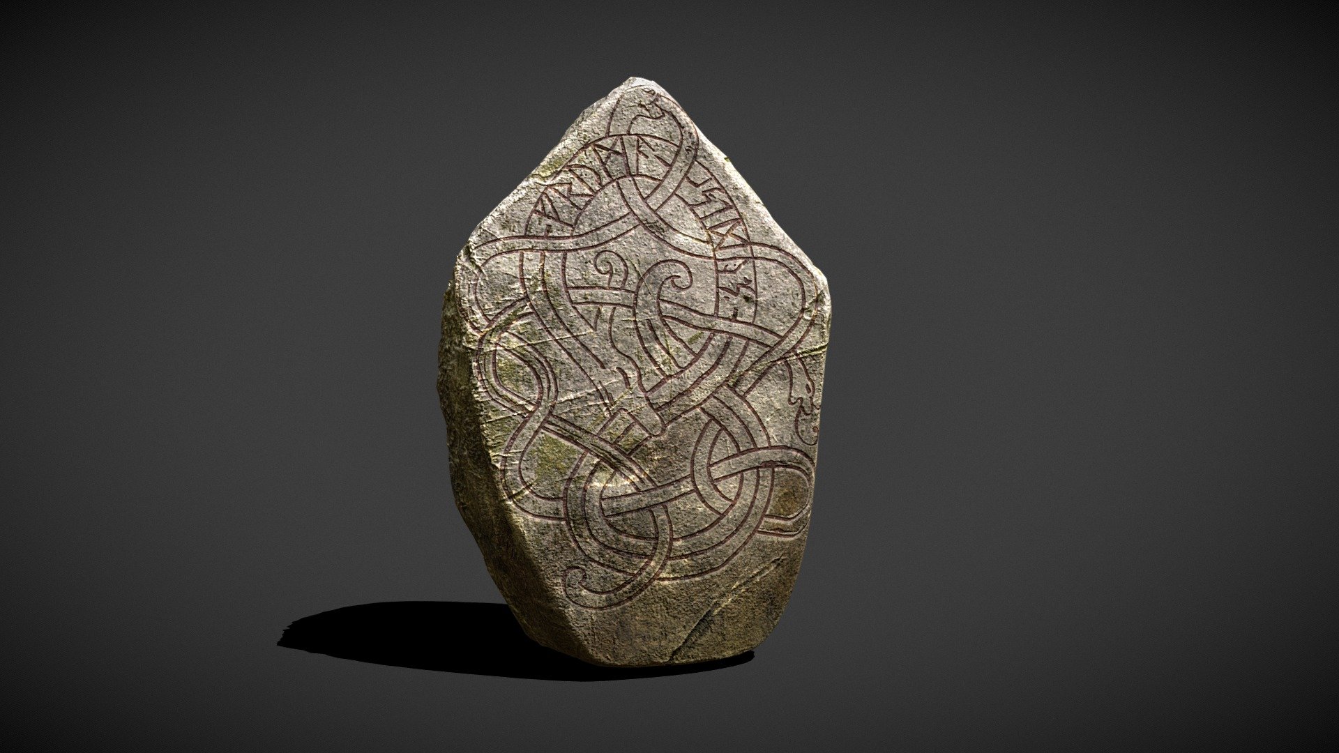 Medieval Viking Rock Decoration - Buy Royalty Free 3D model by ...
