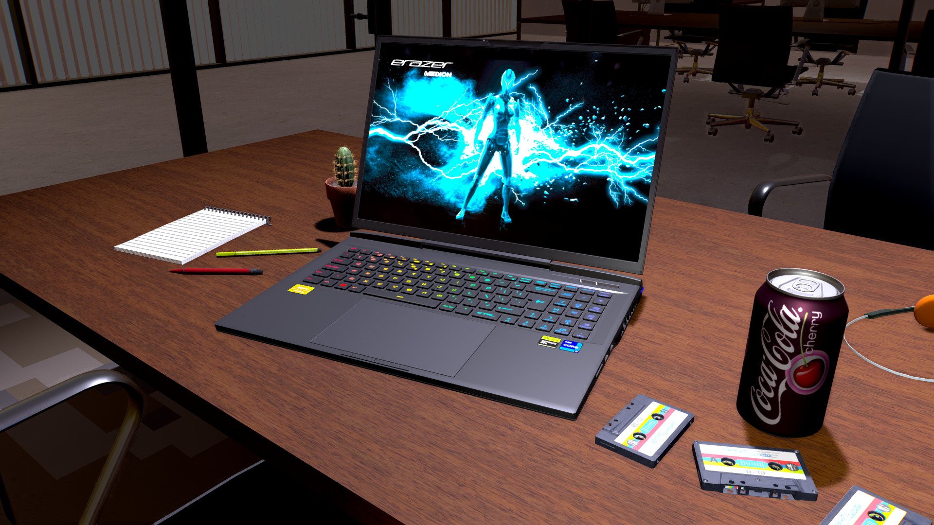 Medion Laptop office setup - 3D model by Halo Renders (@HaloRenders ...