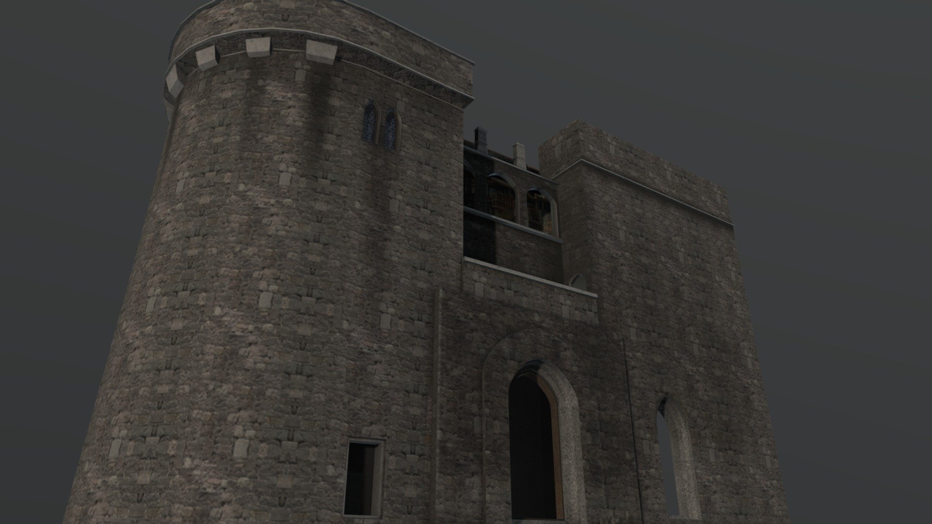 MEDIEVAL castle GATE entrance - 3D model by #rayarceen (@rayarceen ...