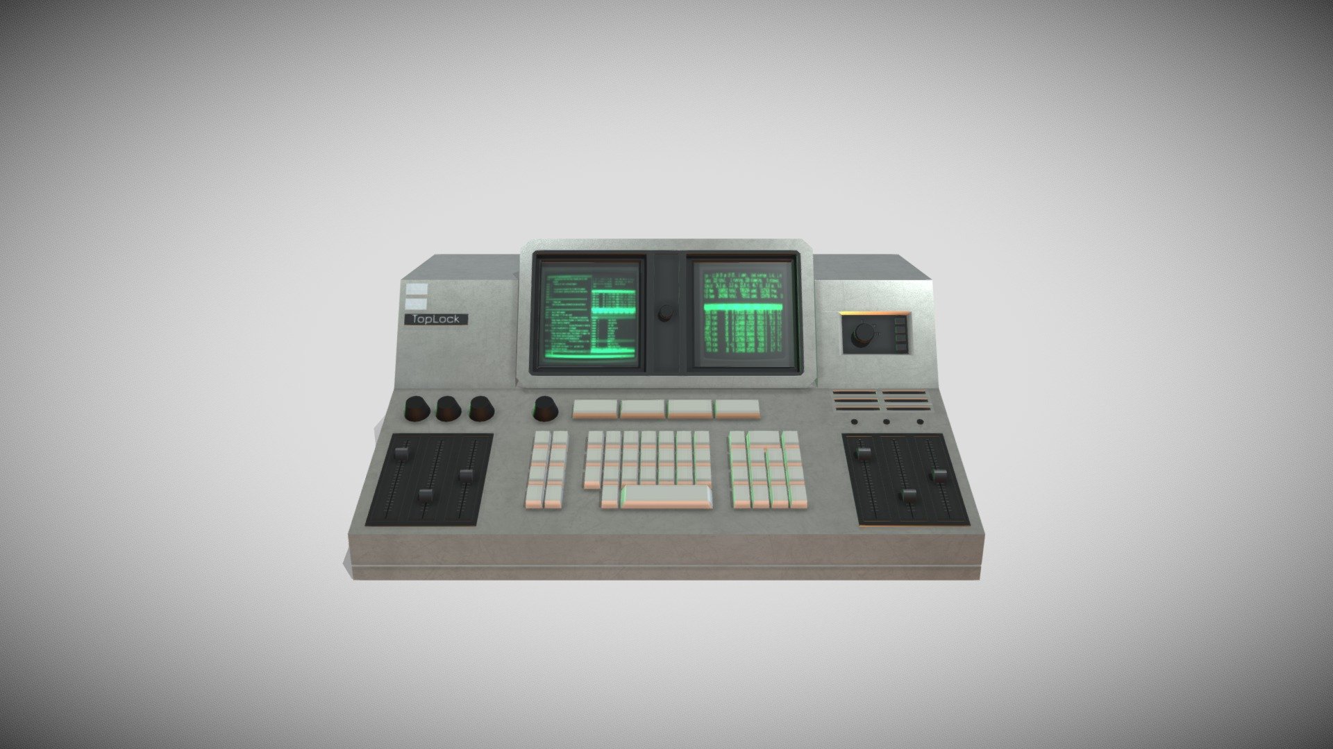 Retro Sci-fi Panel - Buy Royalty Free 3D model by Merlin-101 [63b1d06 ...