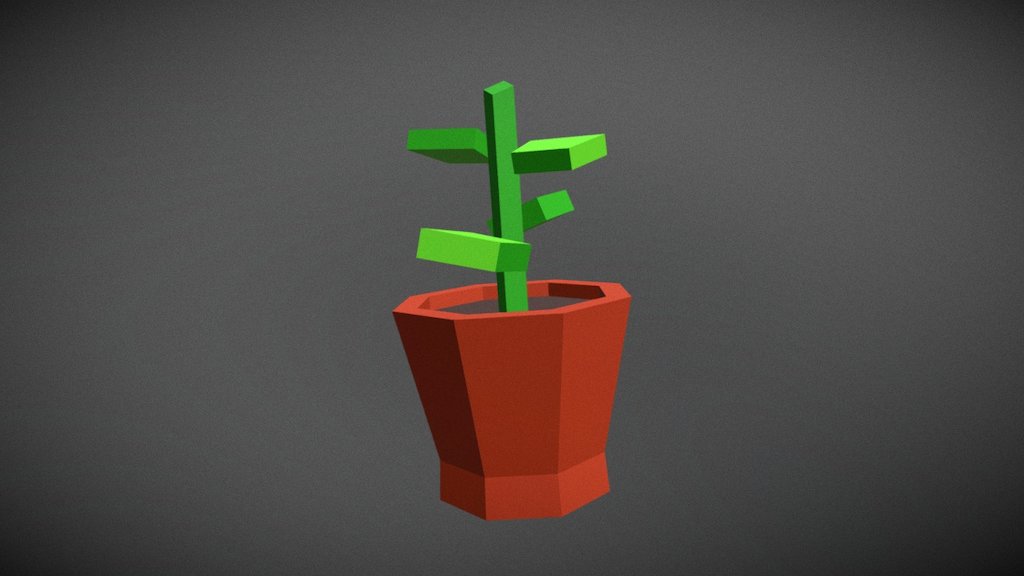 Sapling In Pot - 3D model by phanngor [63b5253] - Sketchfab