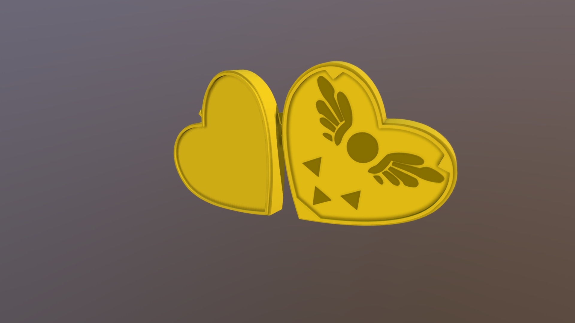 Undertale Collector's Edition - Hearth Locket - 3D model by Packumi ...