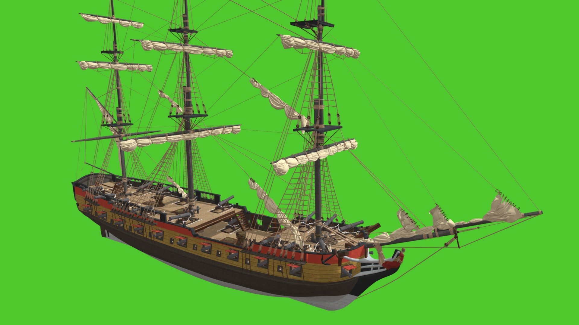 aleksandr_class_archipelago_frigate - Download Free 3D model by ap ...