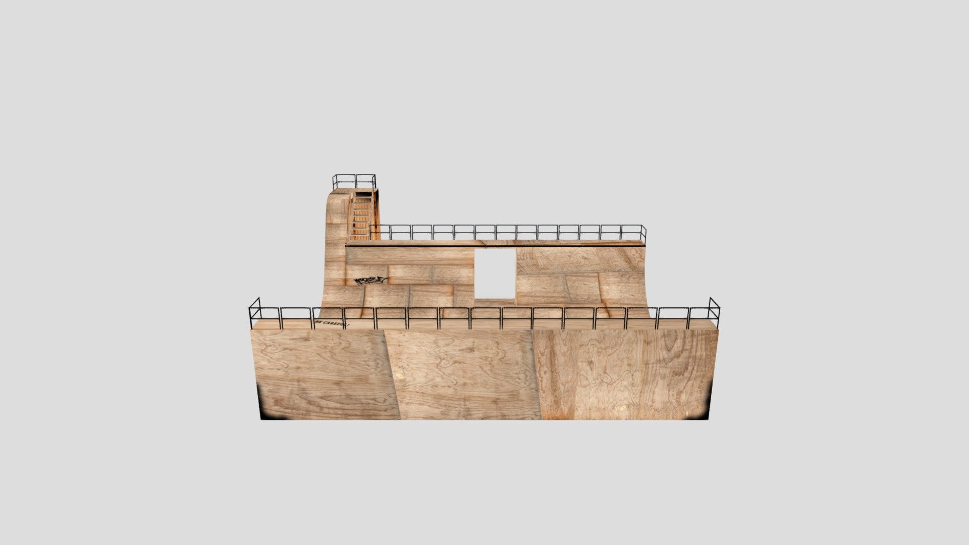 Halfpipe textured - Download Free 3D model by cgrave [63b6237] - Sketchfab