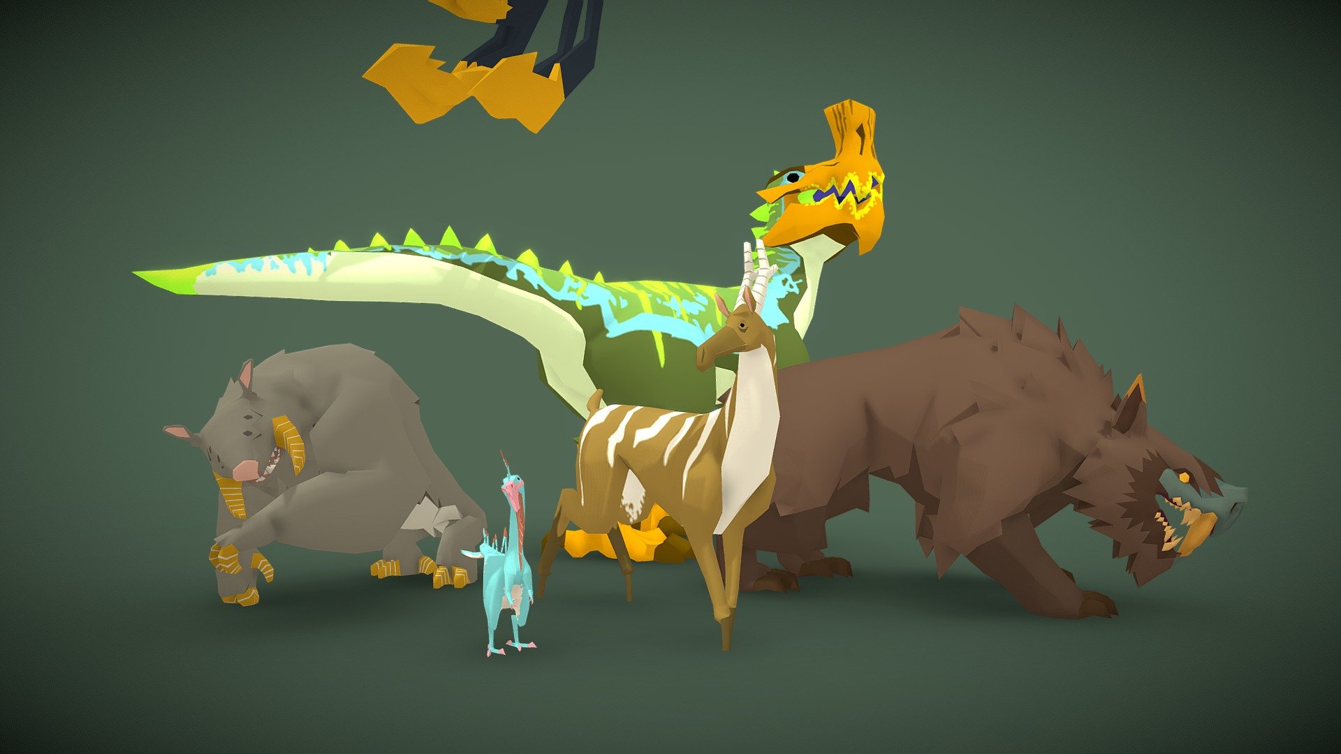 Wildlife - 3D model by Lynda Murray (@impdragon) [63b77fc] - Sketchfab