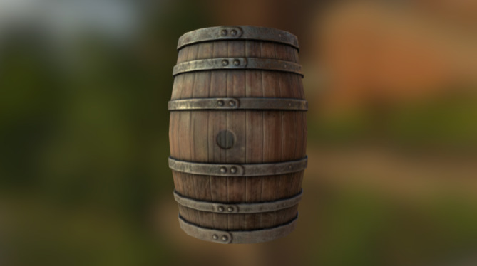 Keg Reupload - 3D model by Laura Tran (@lateafan) [63b8087] - Sketchfab