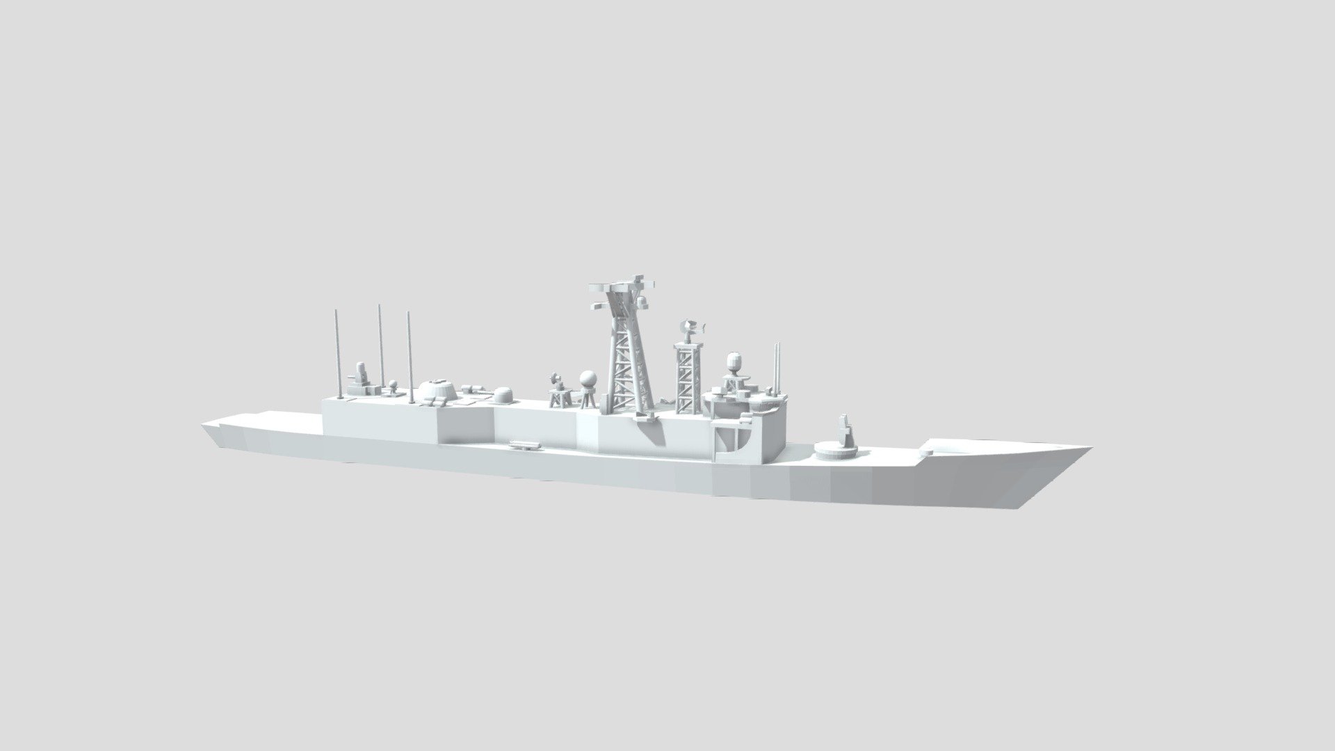 USS Oliver Hazard Perry - Model for printing - 3D model by KTKloss ...