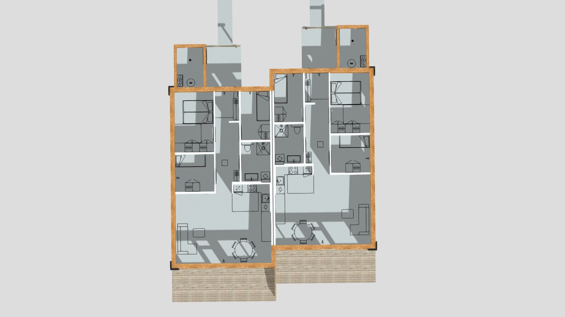 1ET 2MB Fagervollen modern shifted v.2 - Download Free 3D model by MAJO ...