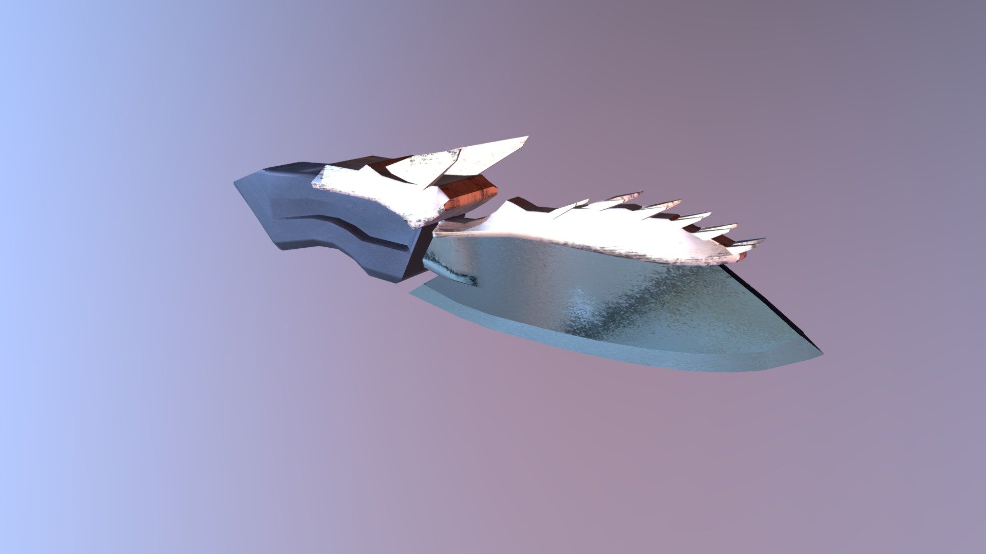 Futuristic Knife - 3D model by Jacob Ridley (@JJDRidley) [63bcd49 ...