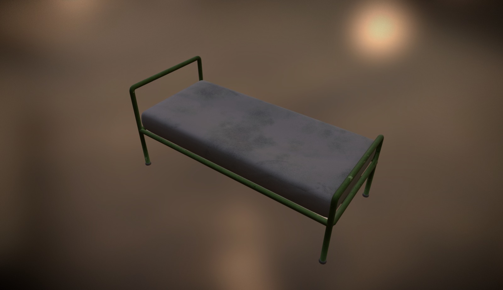 Simple Metal Bed Download Free 3d Model By Holsoft [63c27a4] Sketchfab