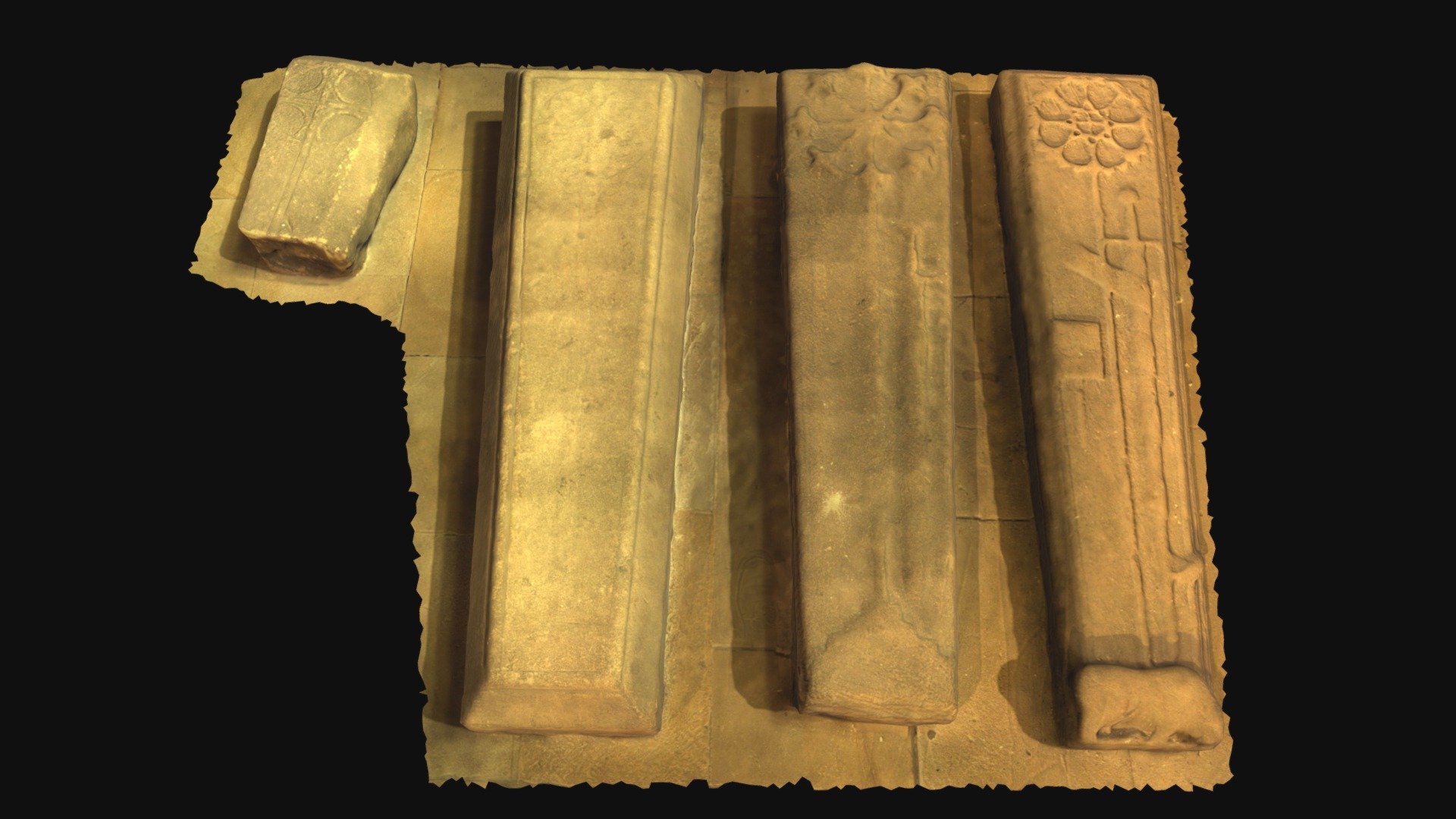 Durham Cathedral, calvary graveslabs - 3D model by Gnomonsland [63c3fb5 ...