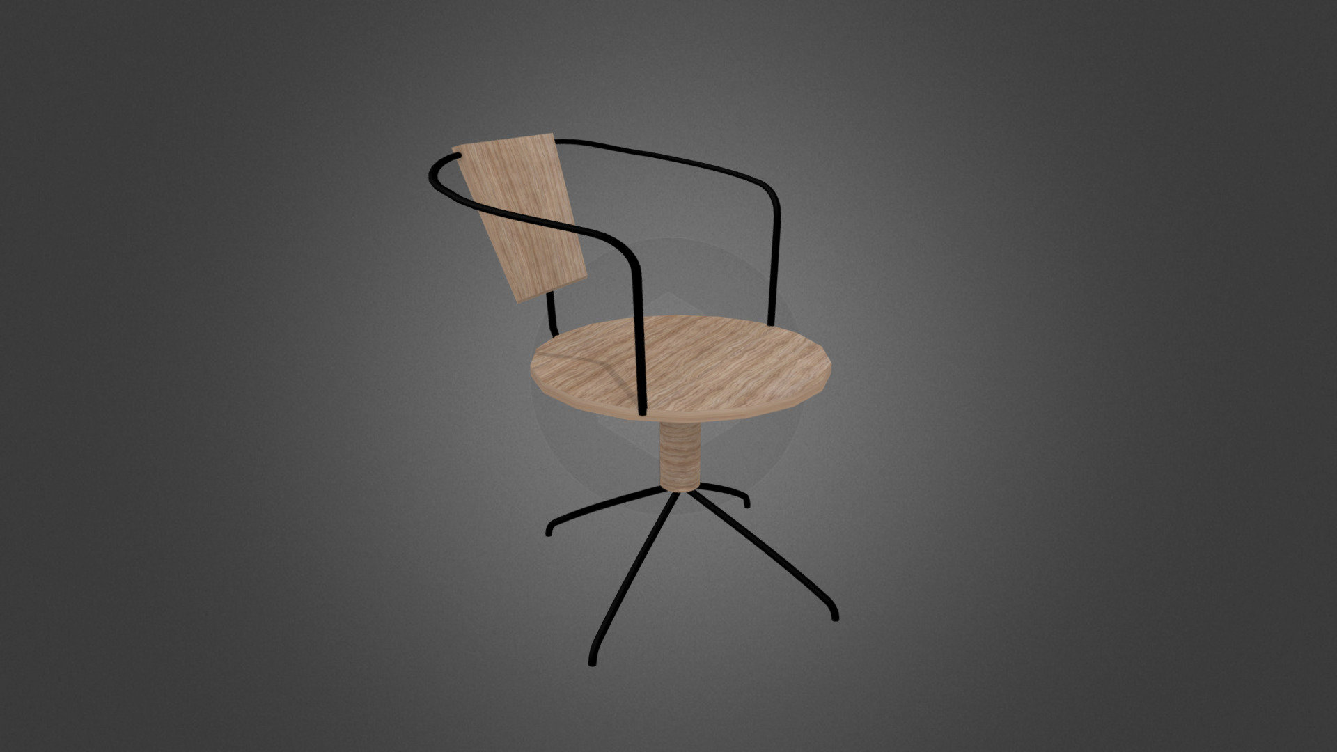Round chair - Download Free 3D model by DarvinAbraham [63c4e68] - Sketchfab