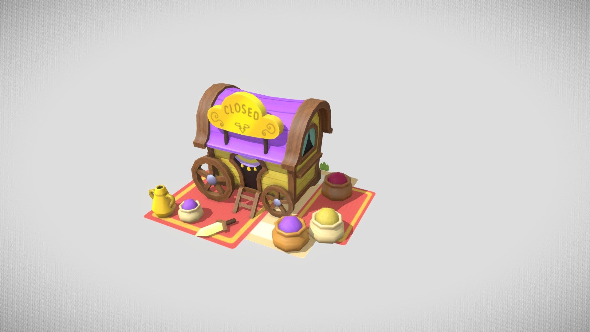 Small Store House - 3D model by nirlulavy [63c56ea] - Sketchfab