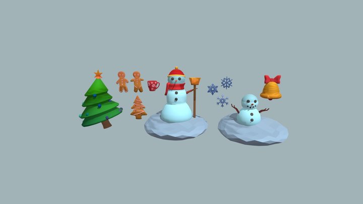 Snowman-blender 3D models - Sketchfab